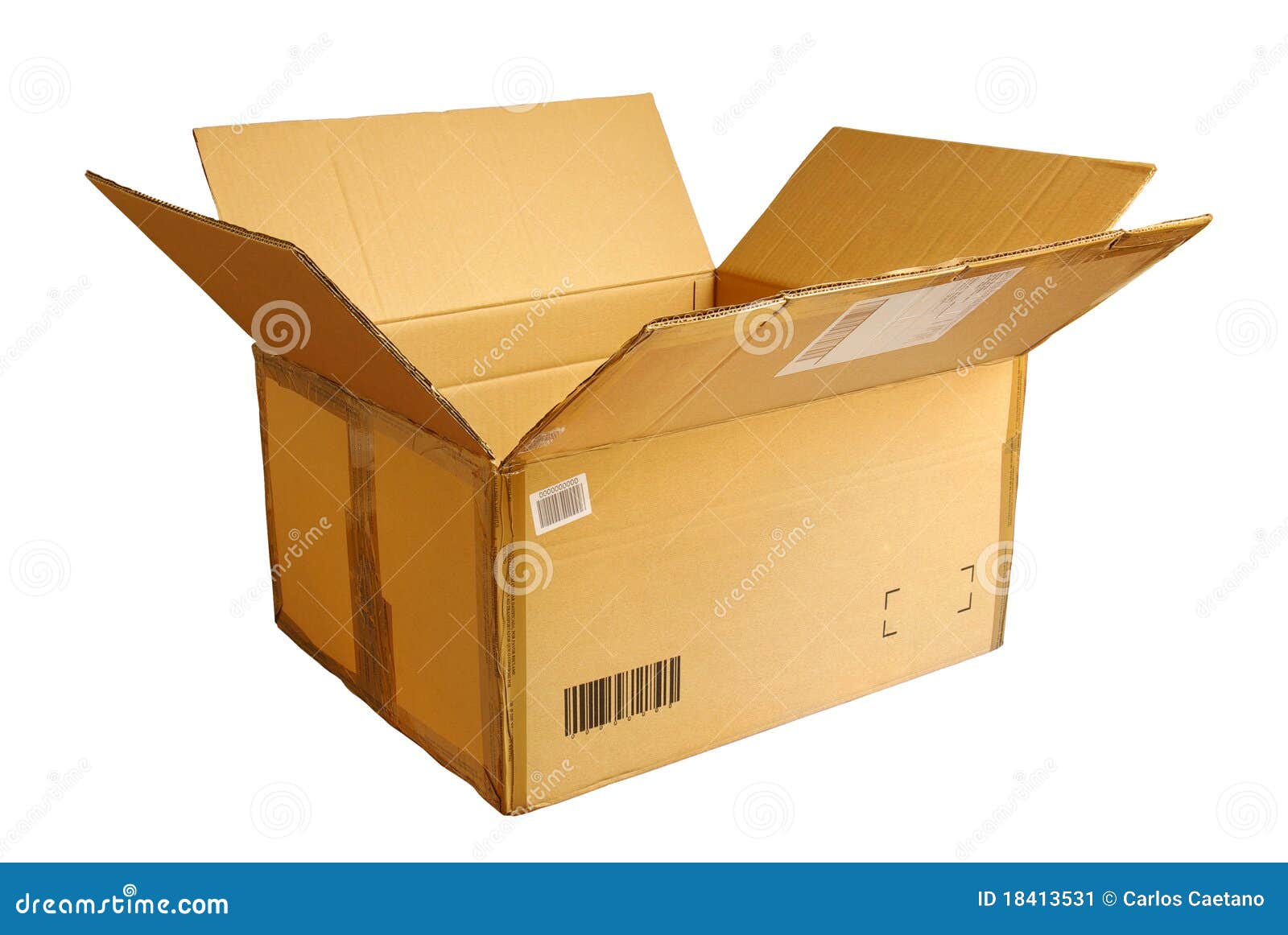 Opened Box stock image. Image of delivery, fragile, cargo - 18413531