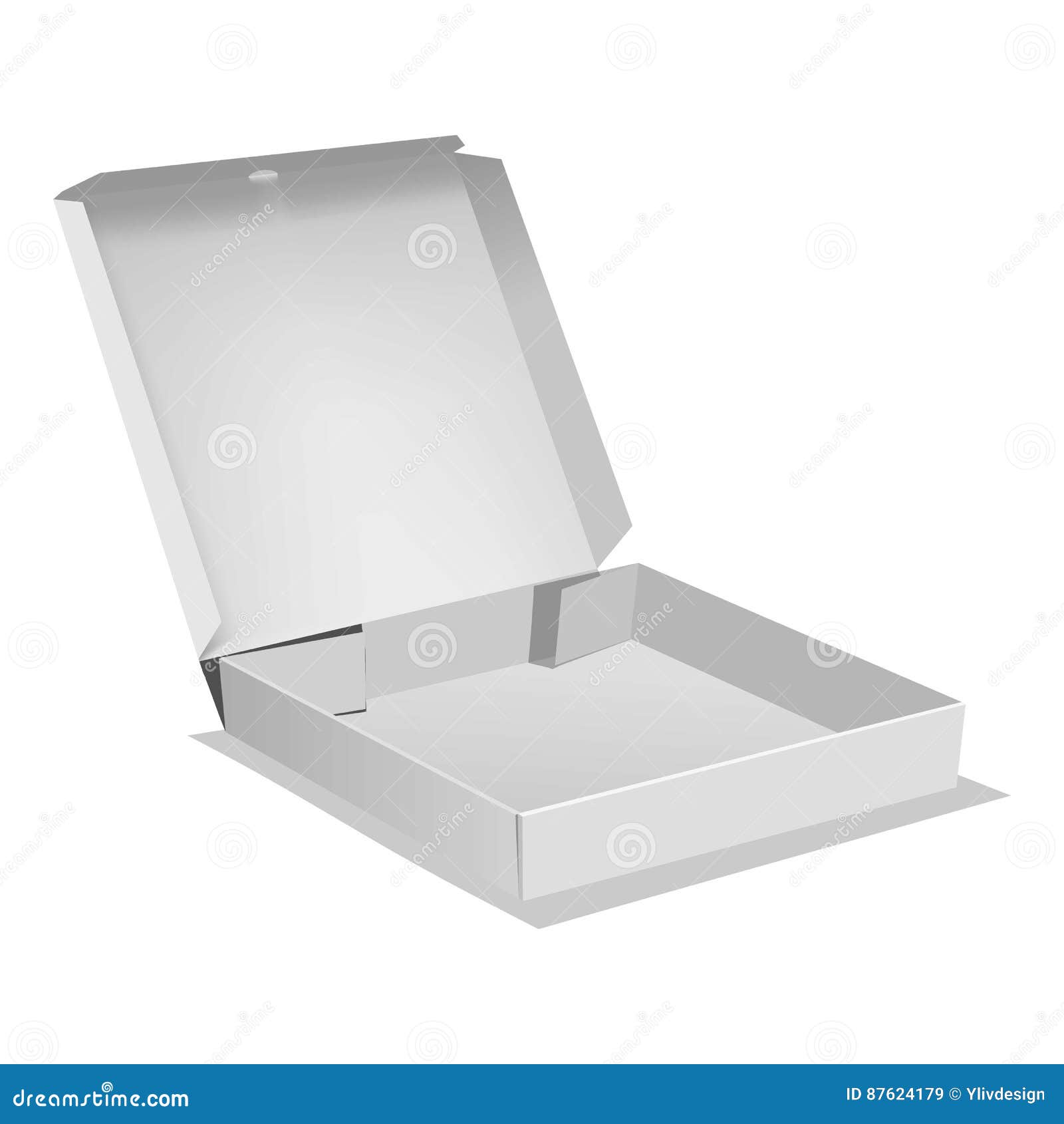 Opened Box Icon, Realistic Style Stock Vector - Illustration of ...