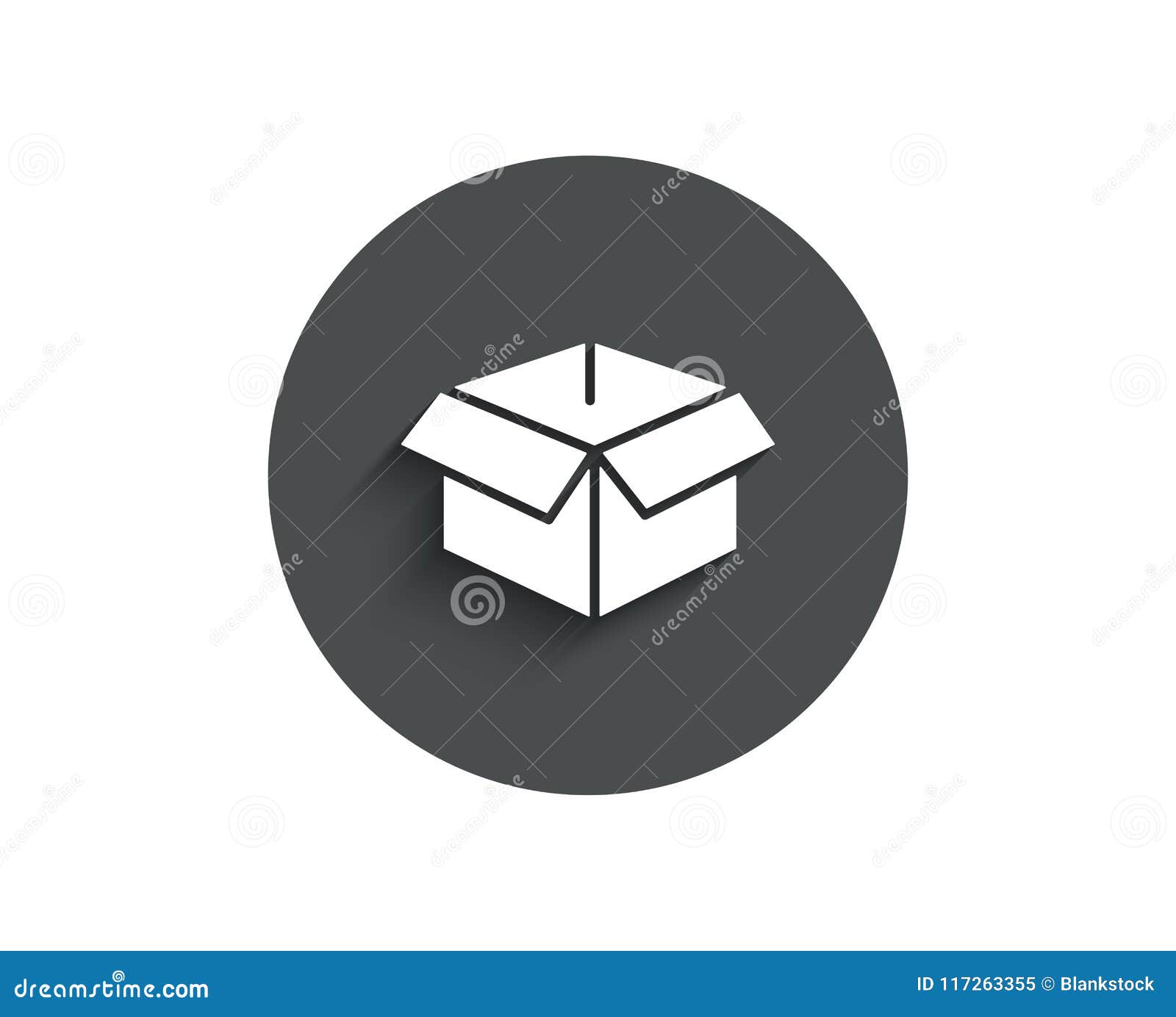 Opened Box Simple Icon. Logistics Delivery Sign Stock Vector ... Opened Box Simple Icon. Logistics Delivery Sign Stock Vector ...