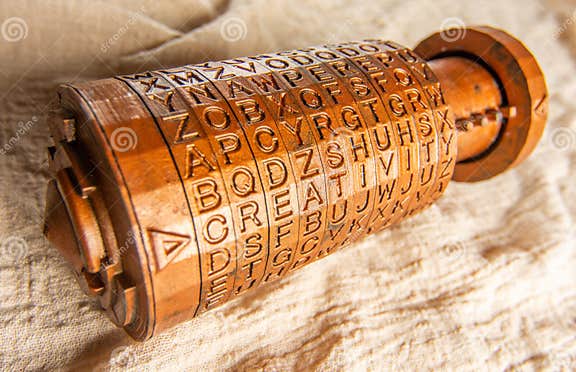 Opened Brass Cryptex Invented by Leonardo Da Vinci from the Book Da ...