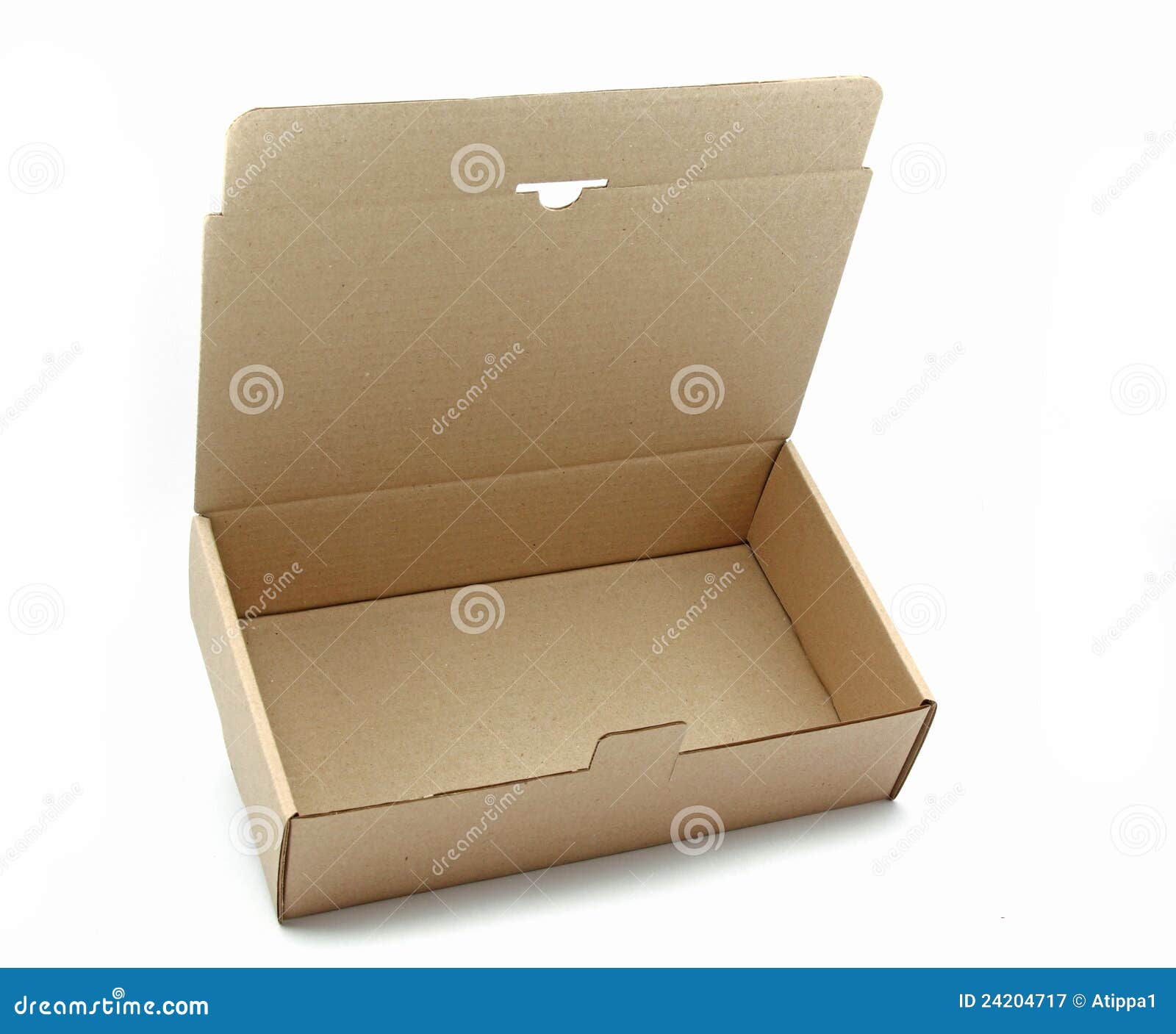 Opened brown cardboard box stock image. Image of packing - 24204717