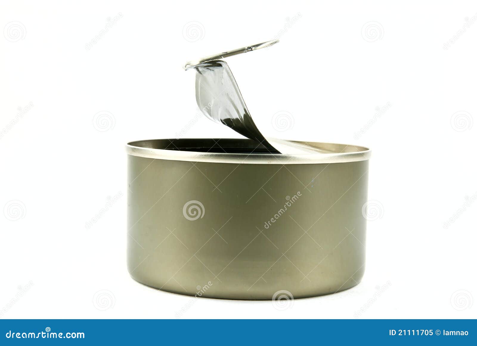 Opened can stock image. Image of product, silver, packaging - 21111705