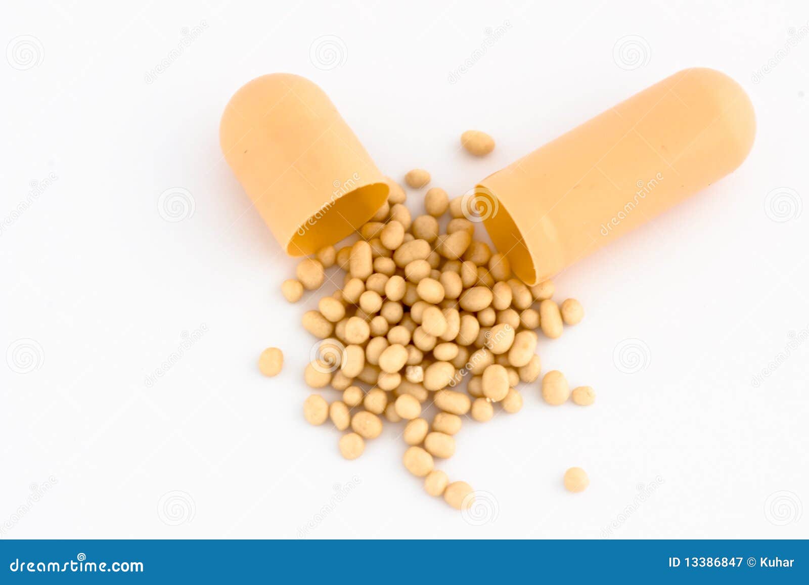 Opened capsule stock image. Image of macro, orange, capsule - 13386847