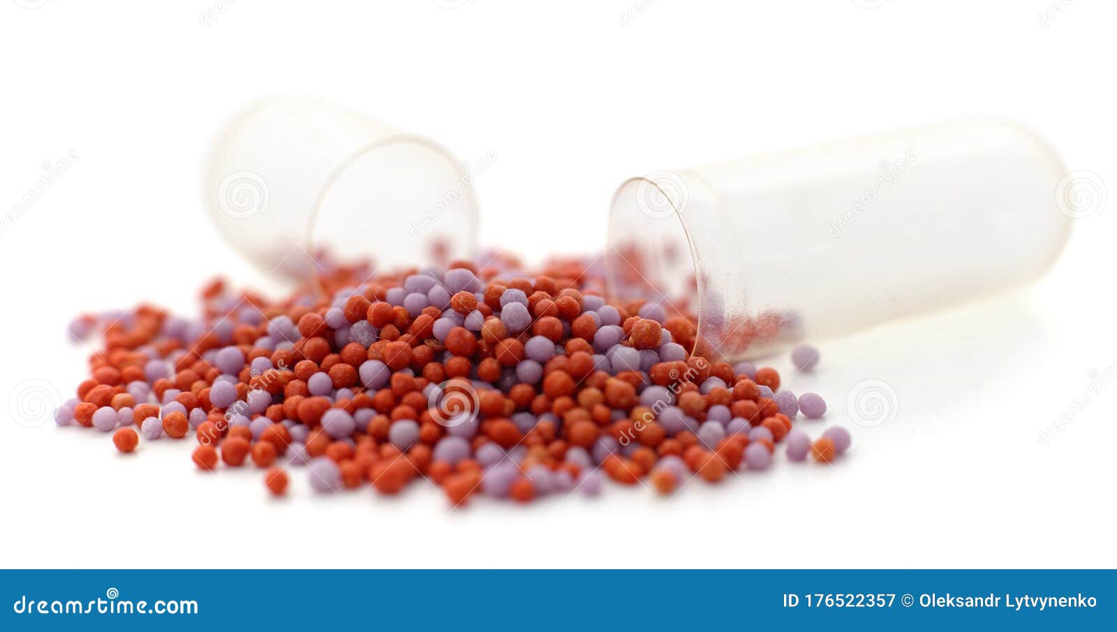 Opened Capsule with Granules Stock Image - Image of medication, care ...
