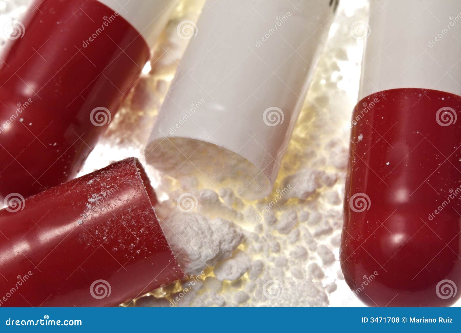 Opened Capsule/Pill. Landscape Stock Photo - Image of medicine ...