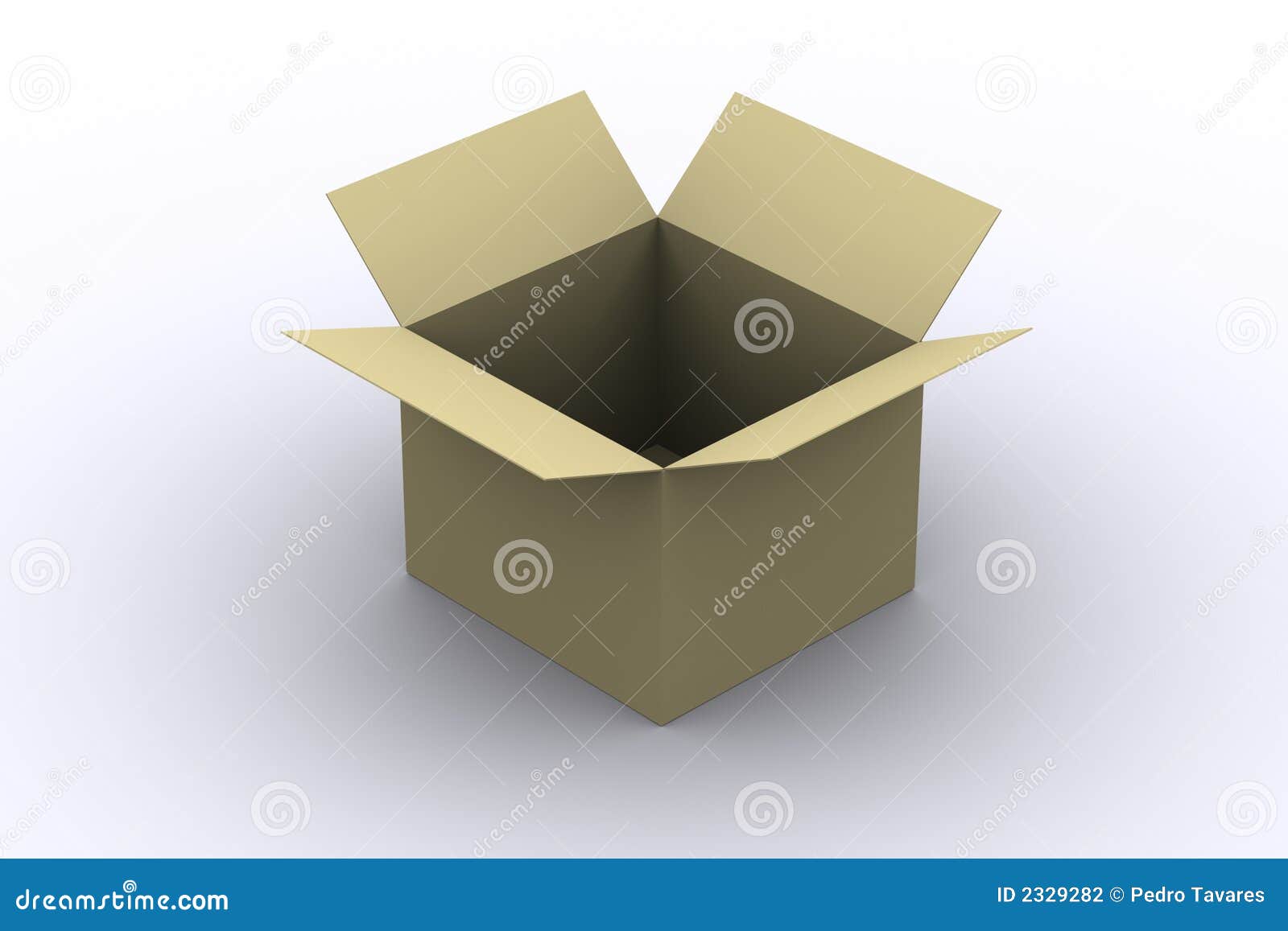Opened Cardboard Box stock photo. Image of mail, transportation - 2329282