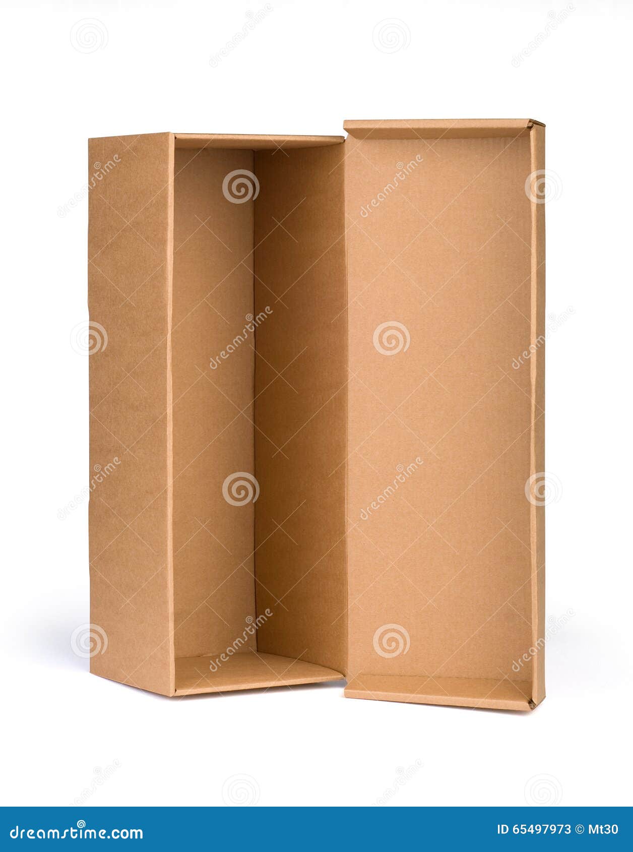 Opened cardboard box stock image. Image of square, container - 65497973