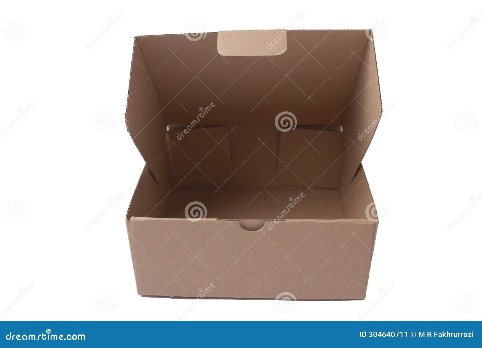 Opened Cardboard Box Mock Up Template Stock Image - Image of mockup ...