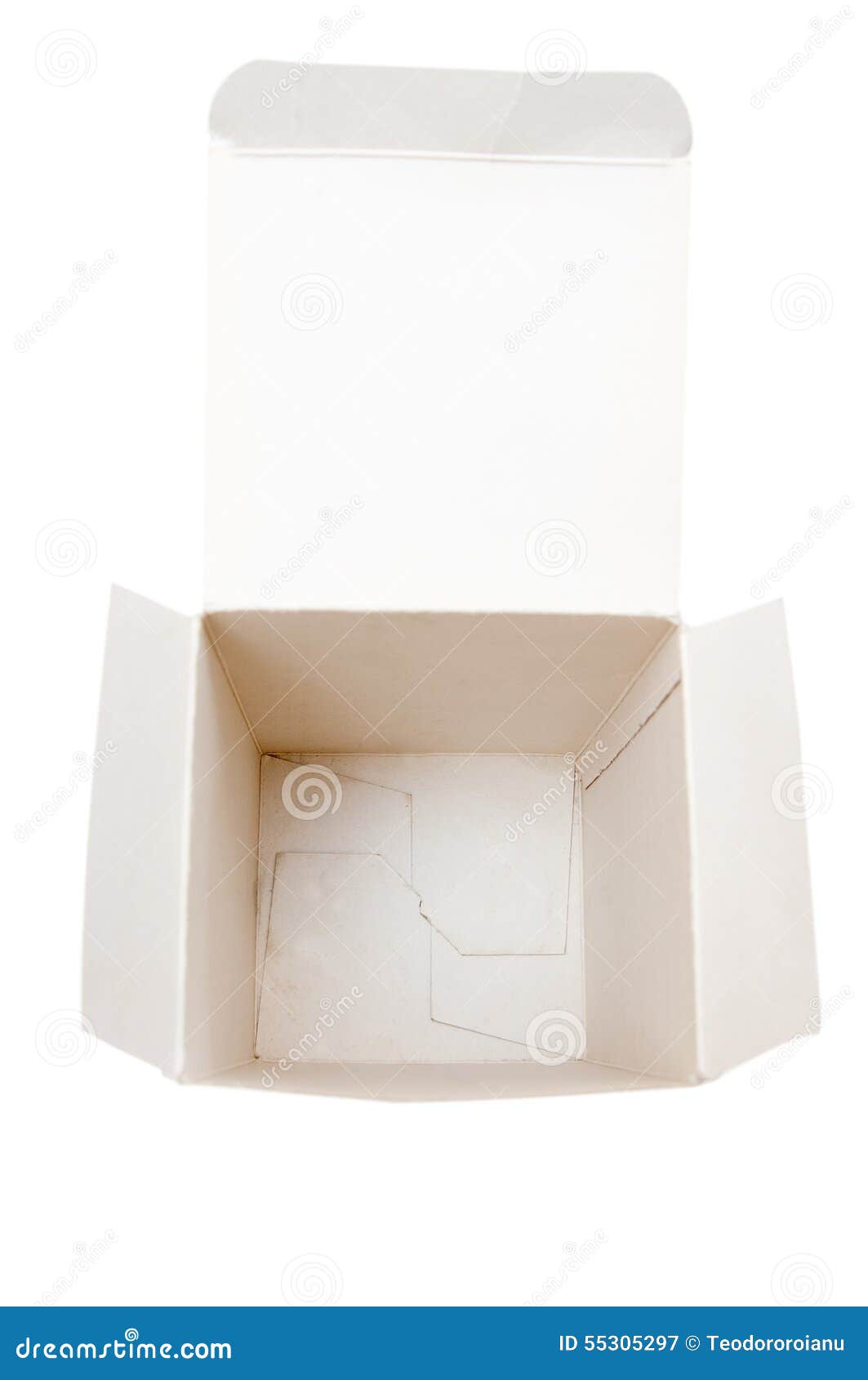Opened cardboard box stock image. Image of wood, cover - 55305297