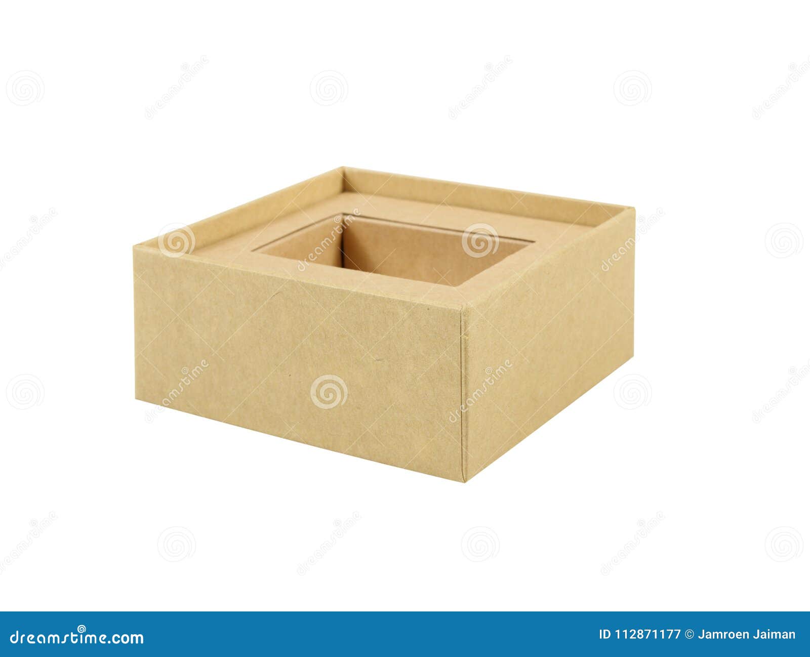 Opened Cartoon Box Isolated on White Stock Image - Image of pack ...