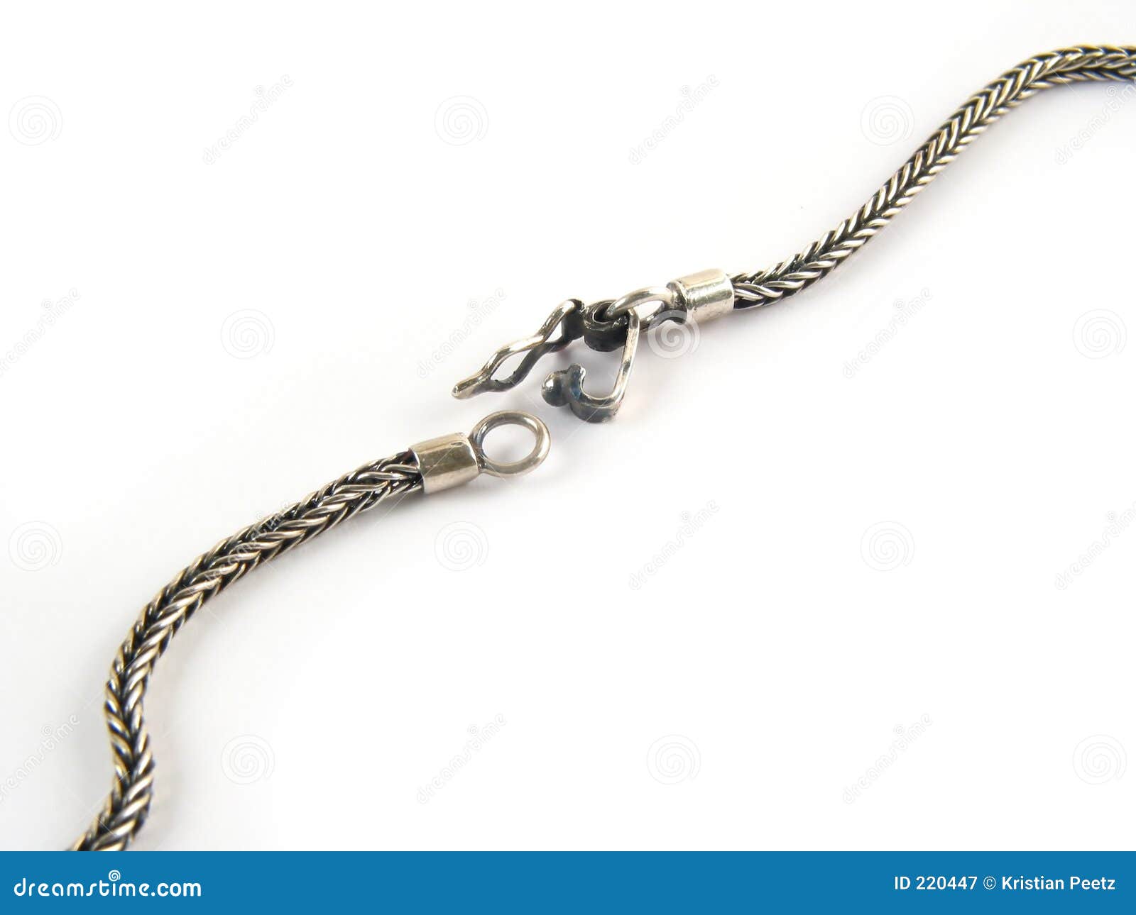 Opened chain stock image. Image of chrome, chain, closed - 220447