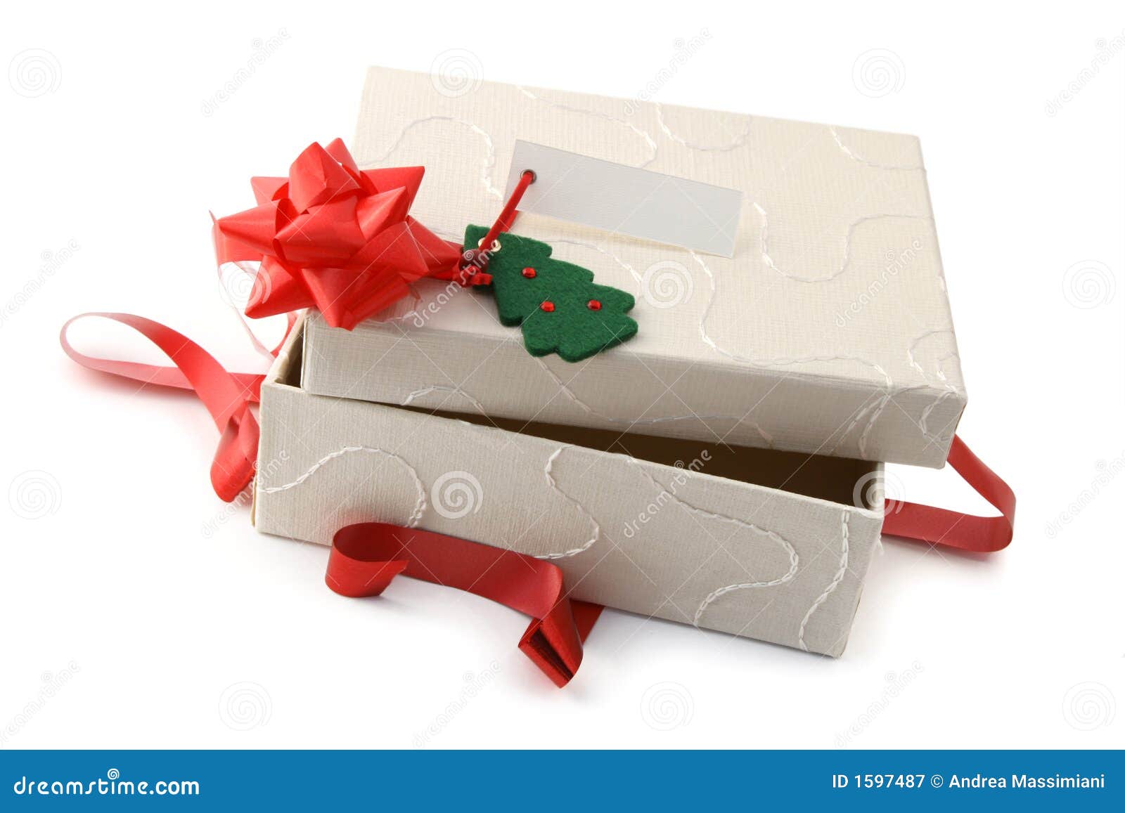 Opened Christmas gift stock image. Image of present, santa - 1597487