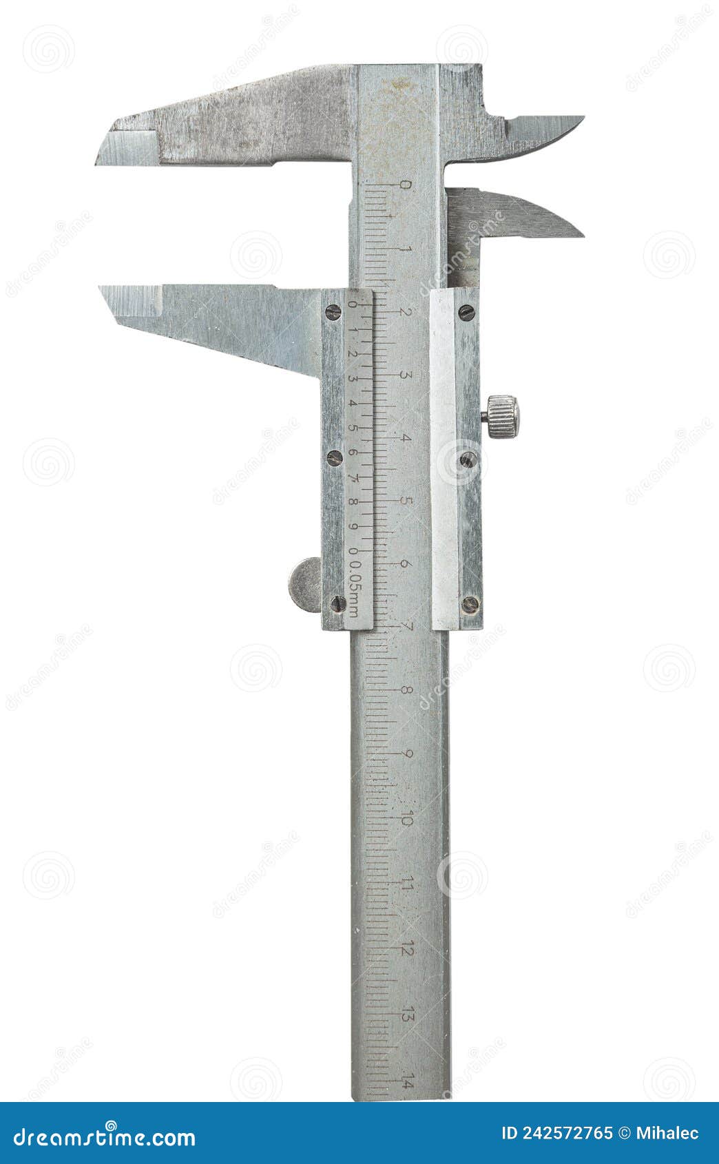 Opened Classic Caliper Isolated Construction Tool Stock Image - Image ...