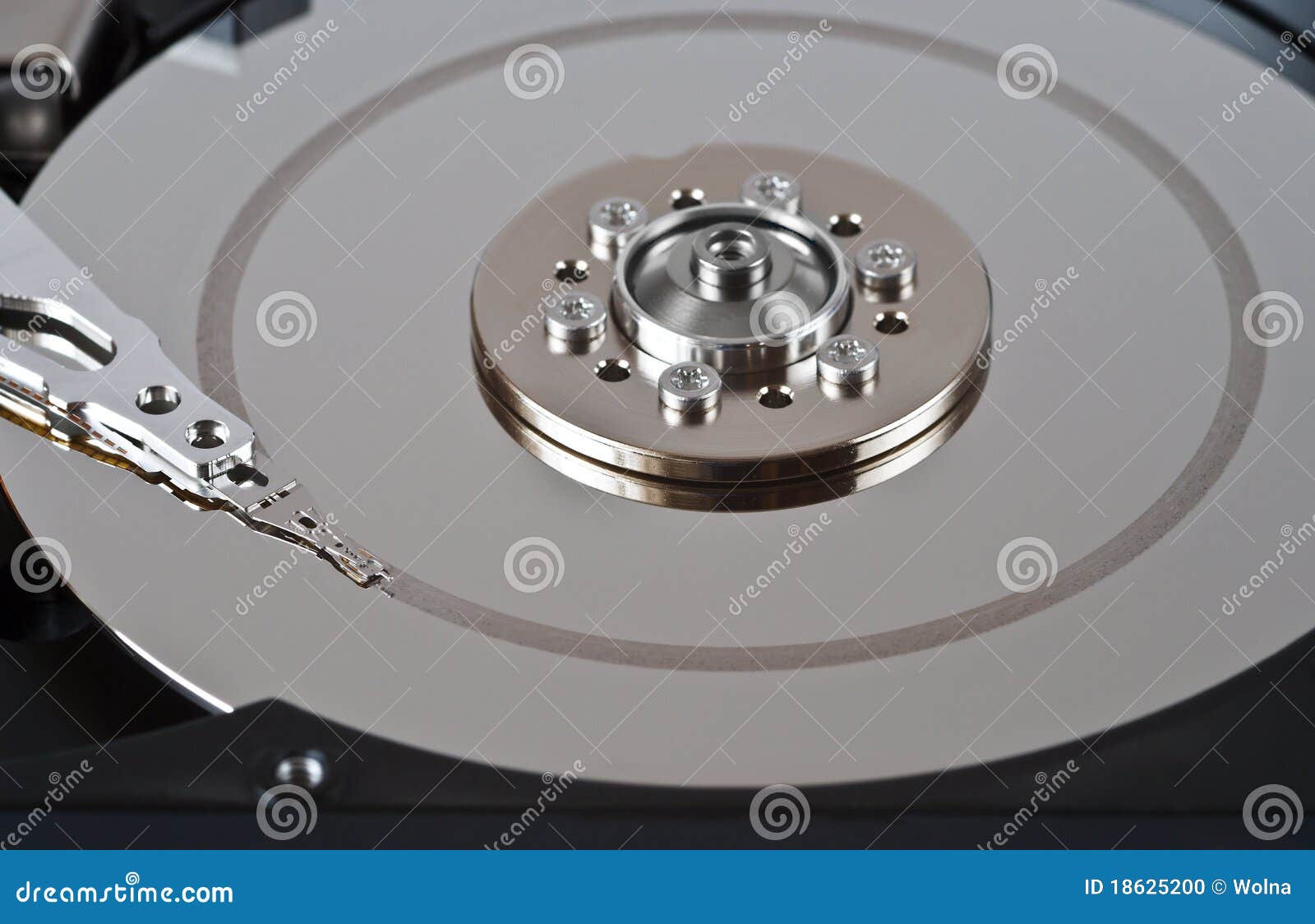 Opened Defective Hard Disk Drive Stock Photo - Image of destroyed ...