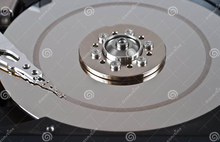 Opened Defective Hard Disk Drive Stock Photo - Image of destroyed ...