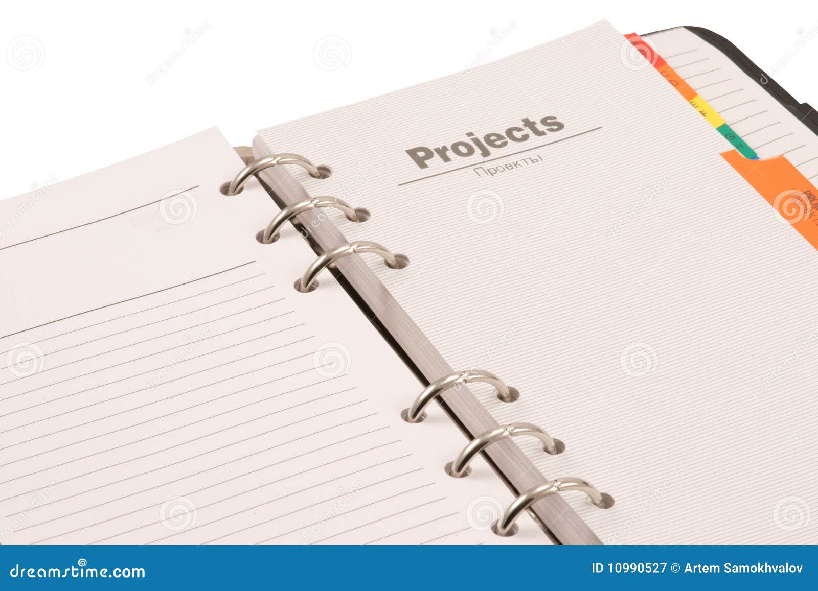 Opened diary. stock image. Image of notebook, planner - 10990527