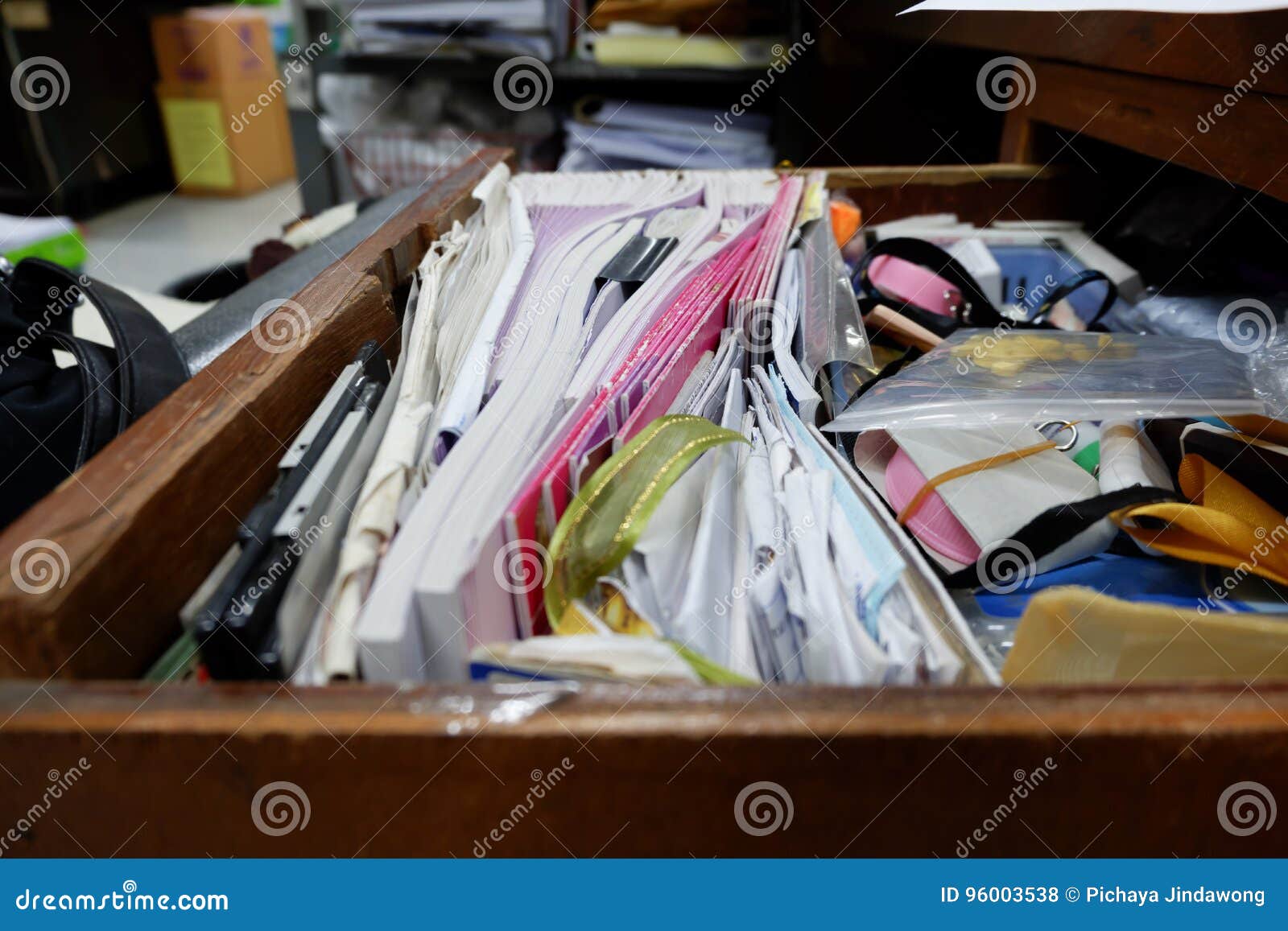 Opened drawer wooden table stock photo. Image of cabinet - 96003538