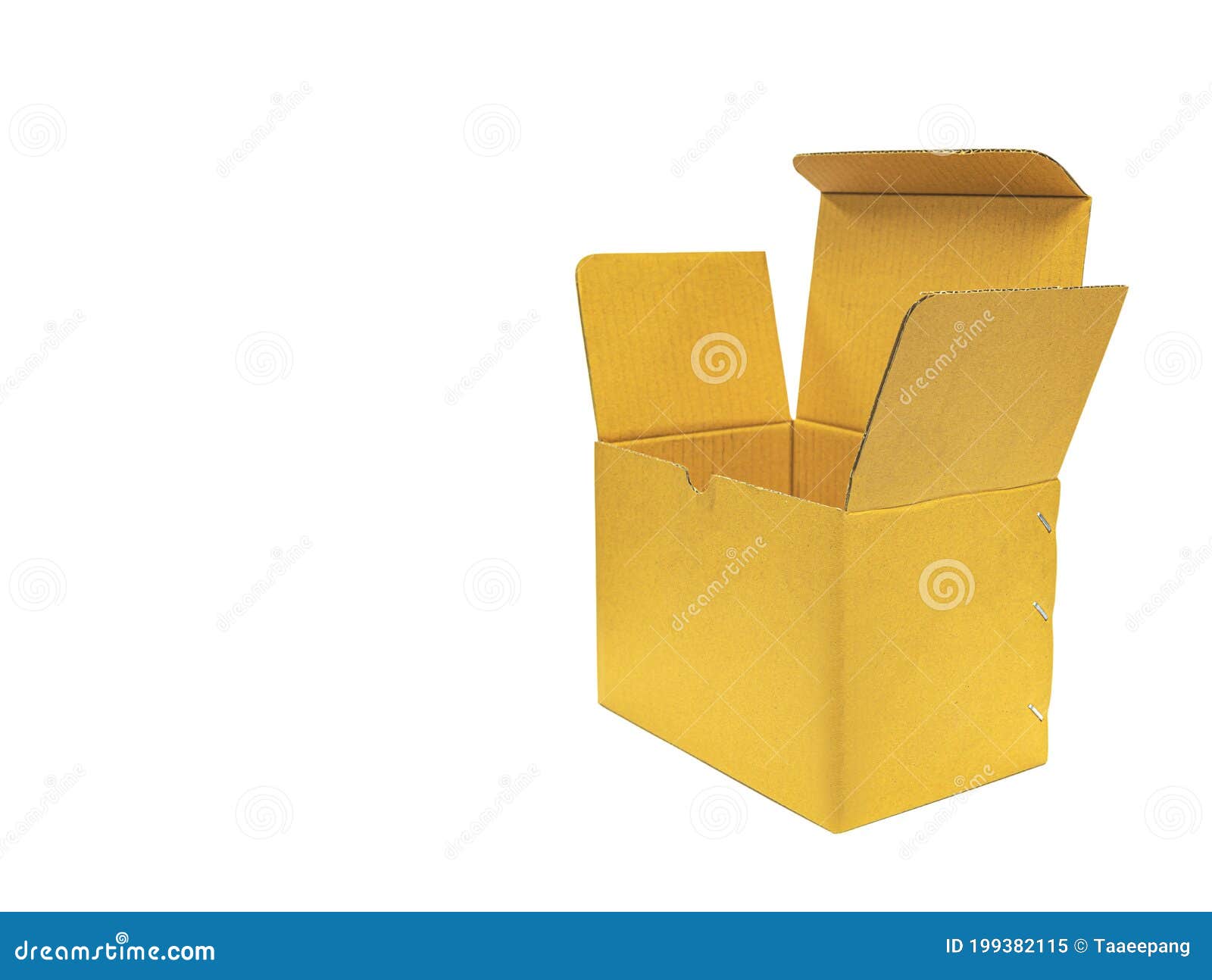 Paper Box View on White Background Stock Image - Image of warehouse ...