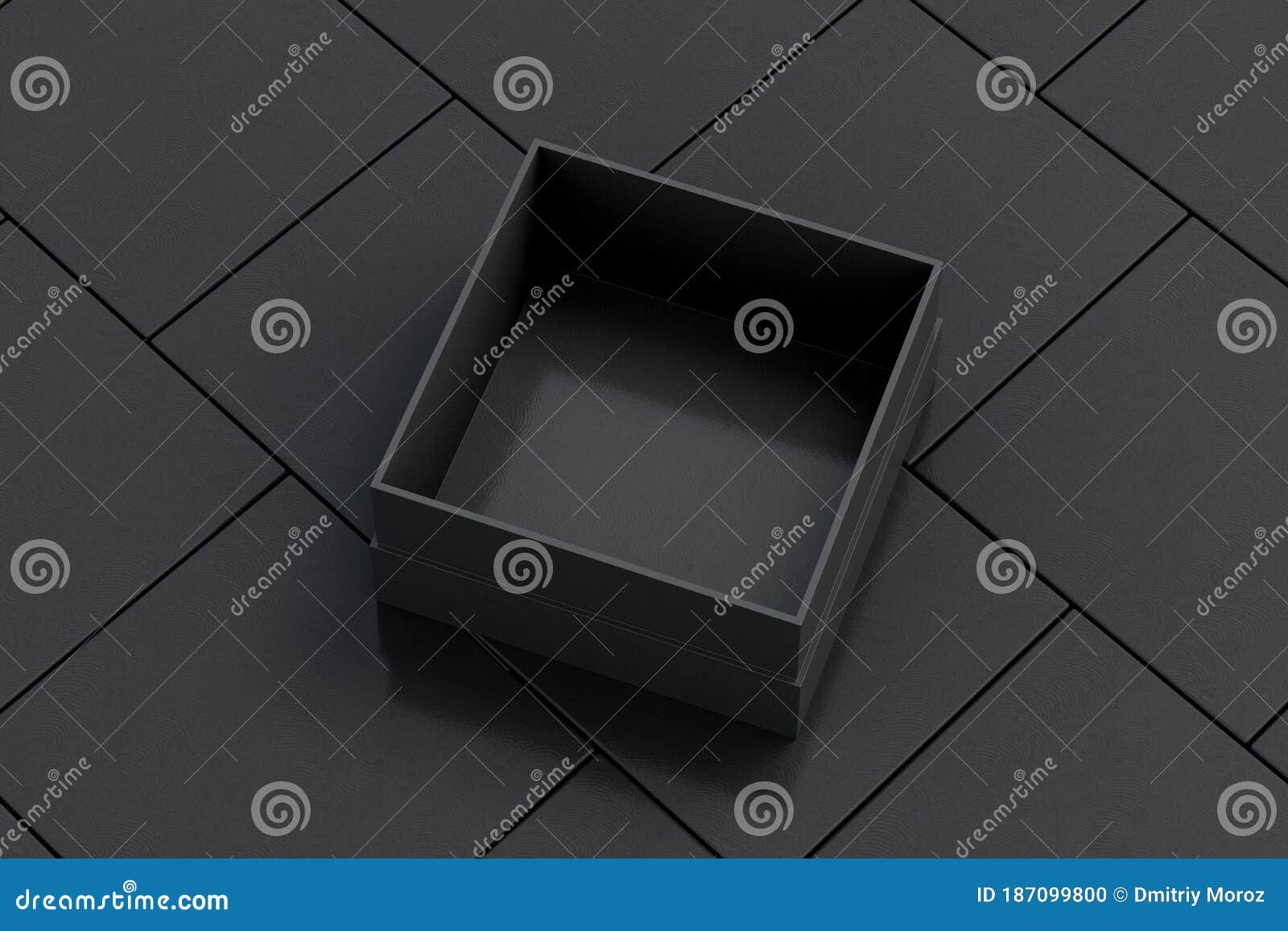 Opened empty box stock illustration. Illustration of isolated - 187099800