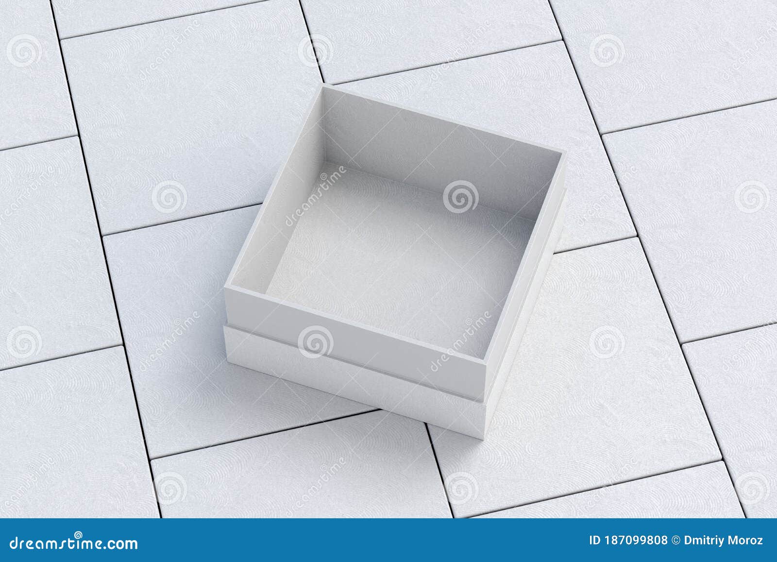 Opened empty box stock illustration. Illustration of opened - 187099808
