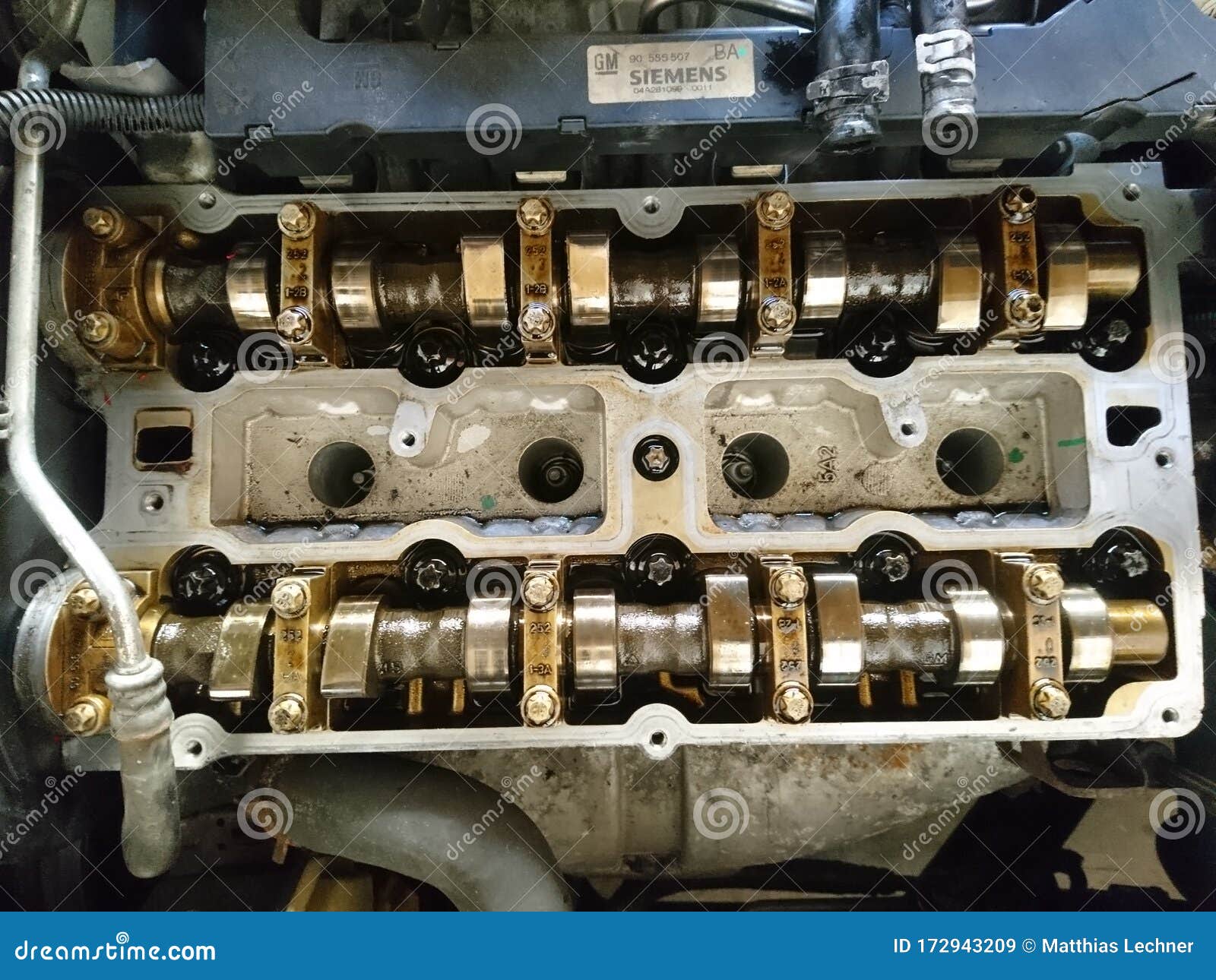 Opened Engine GM Opel X18xe1 Editorial Stock Image - Image of opened ...