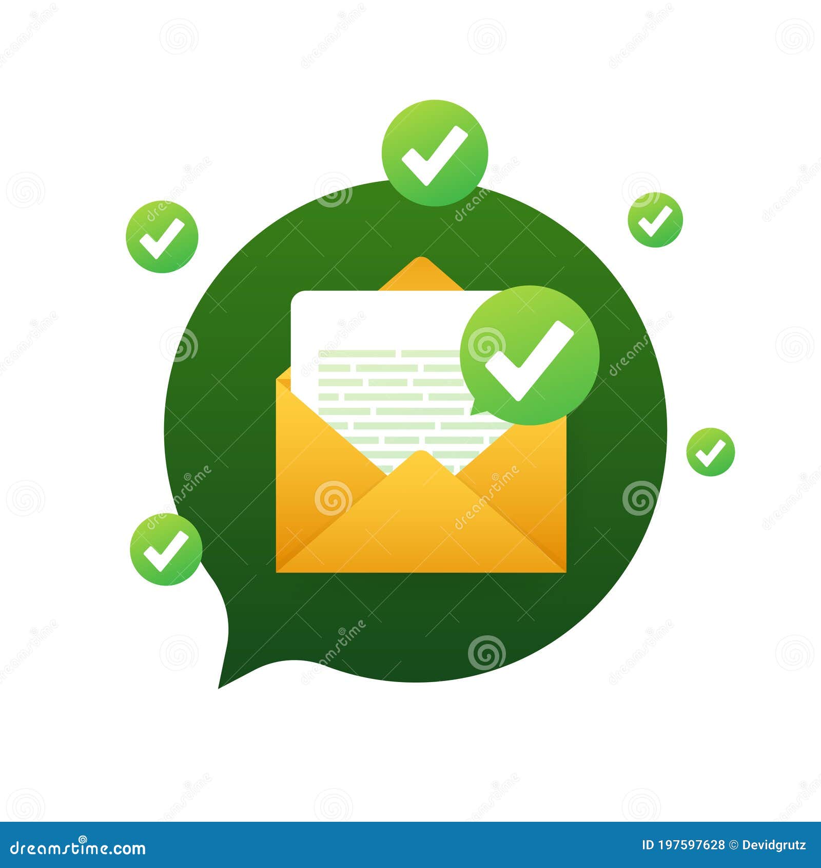 Email Verification Code Concept. Isolated Cute Mail Cartoon Face With ...