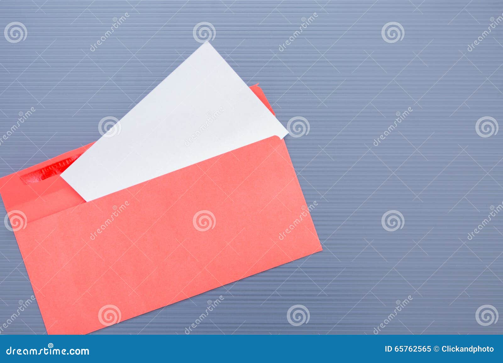 Opened Envelope with Paper Sheet Stock Image - Image of horizontal ...