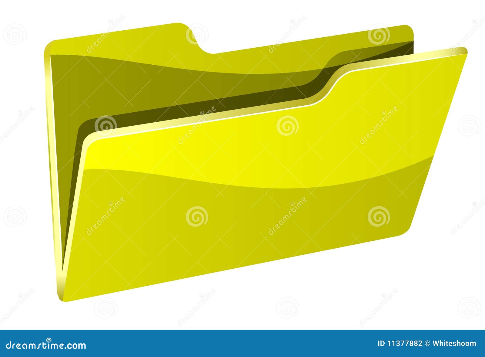 Opened folder stock vector. Illustration of page, decoration - 11377882