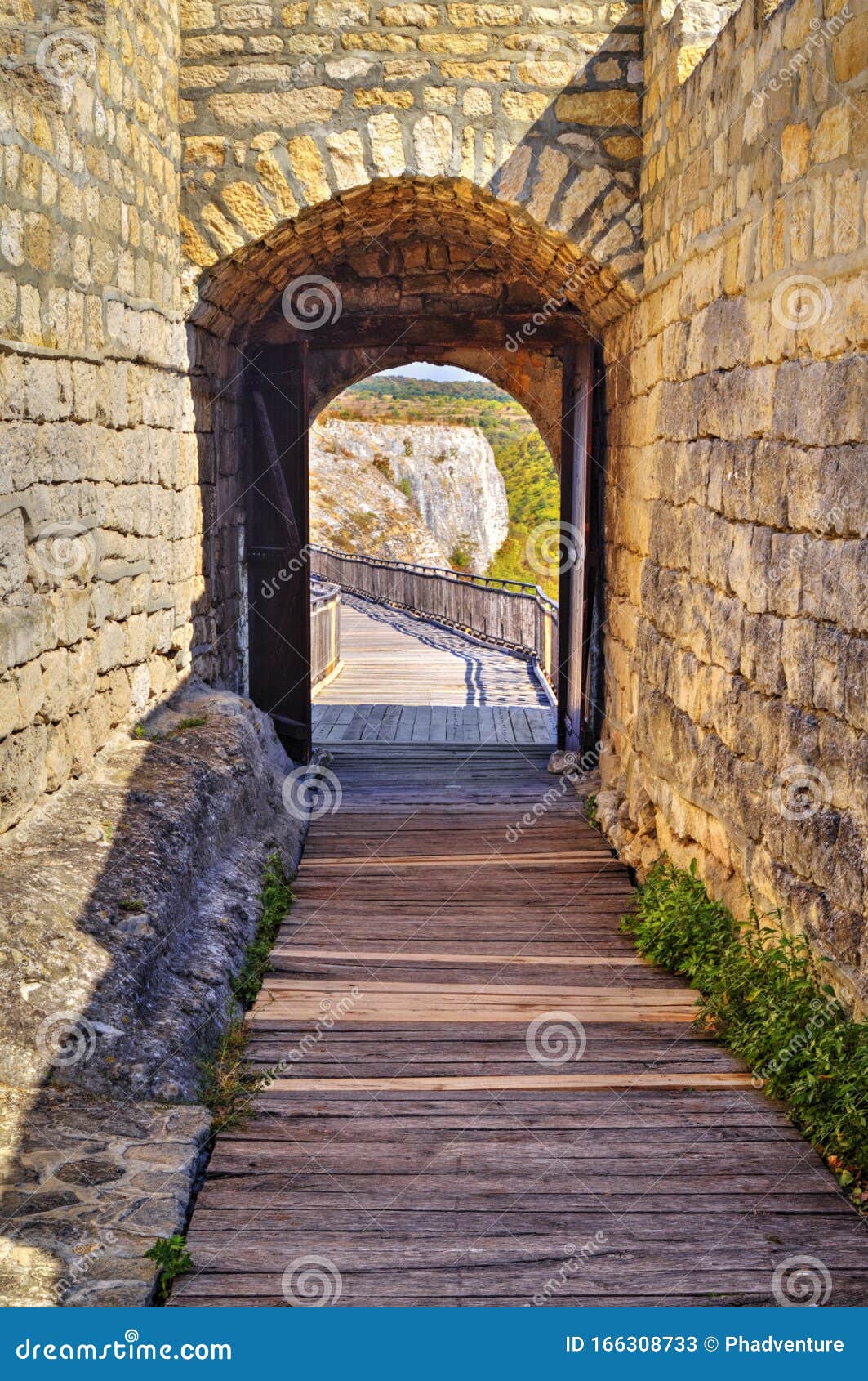 Opened Gate of an Ancient Castle Stock Image - Image of destination ...