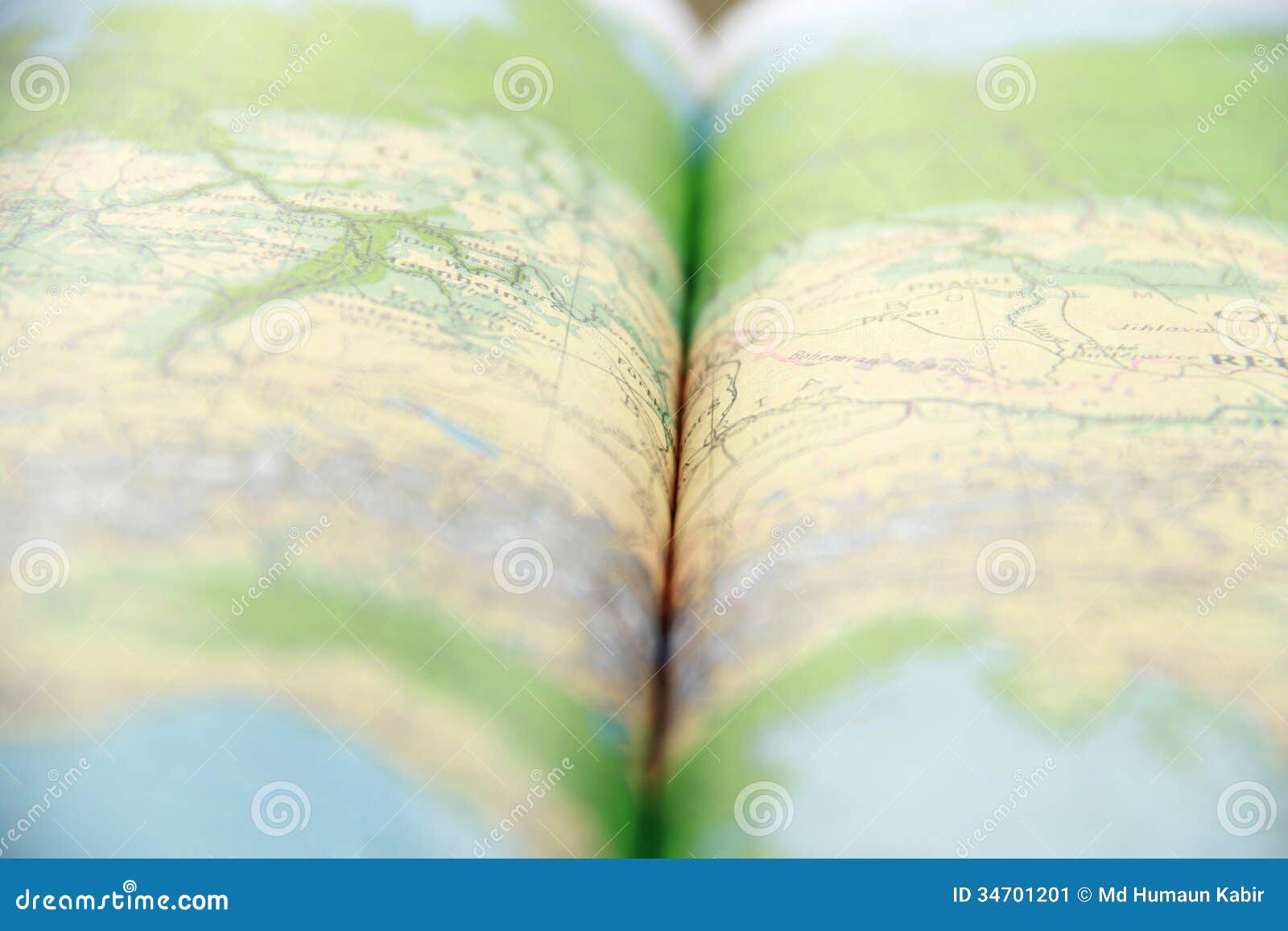 Opened green atlas book stock image. Image of guidebook - 34701201