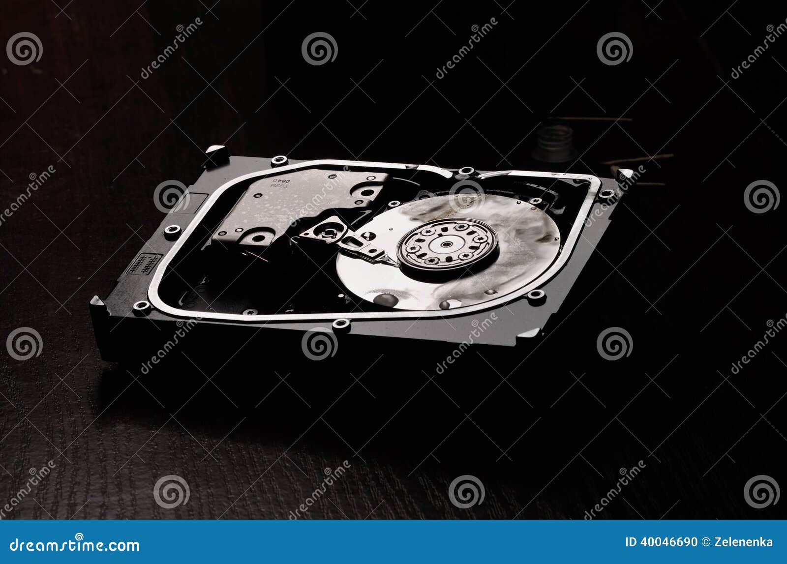 Opened Hard Disk after the Fire Stock Photo - Image of binary, bytes ...