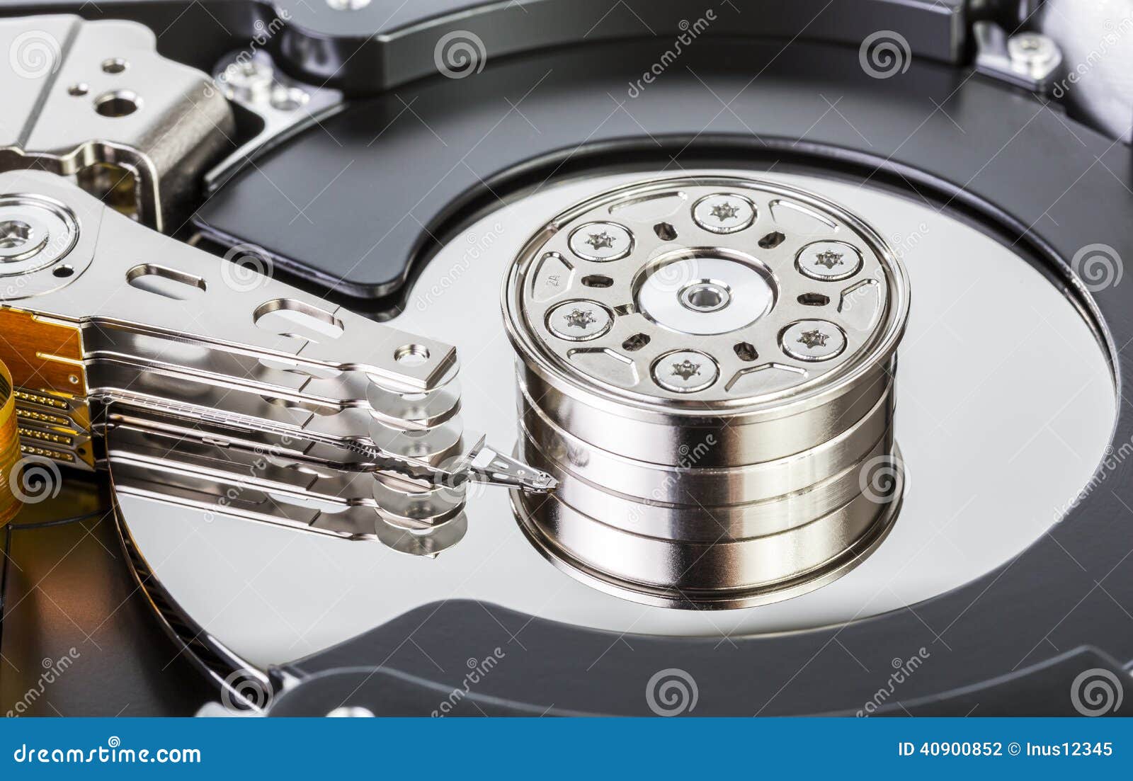 Opened Hard Drive stock photo. Image of harddrive, reading - 40900852