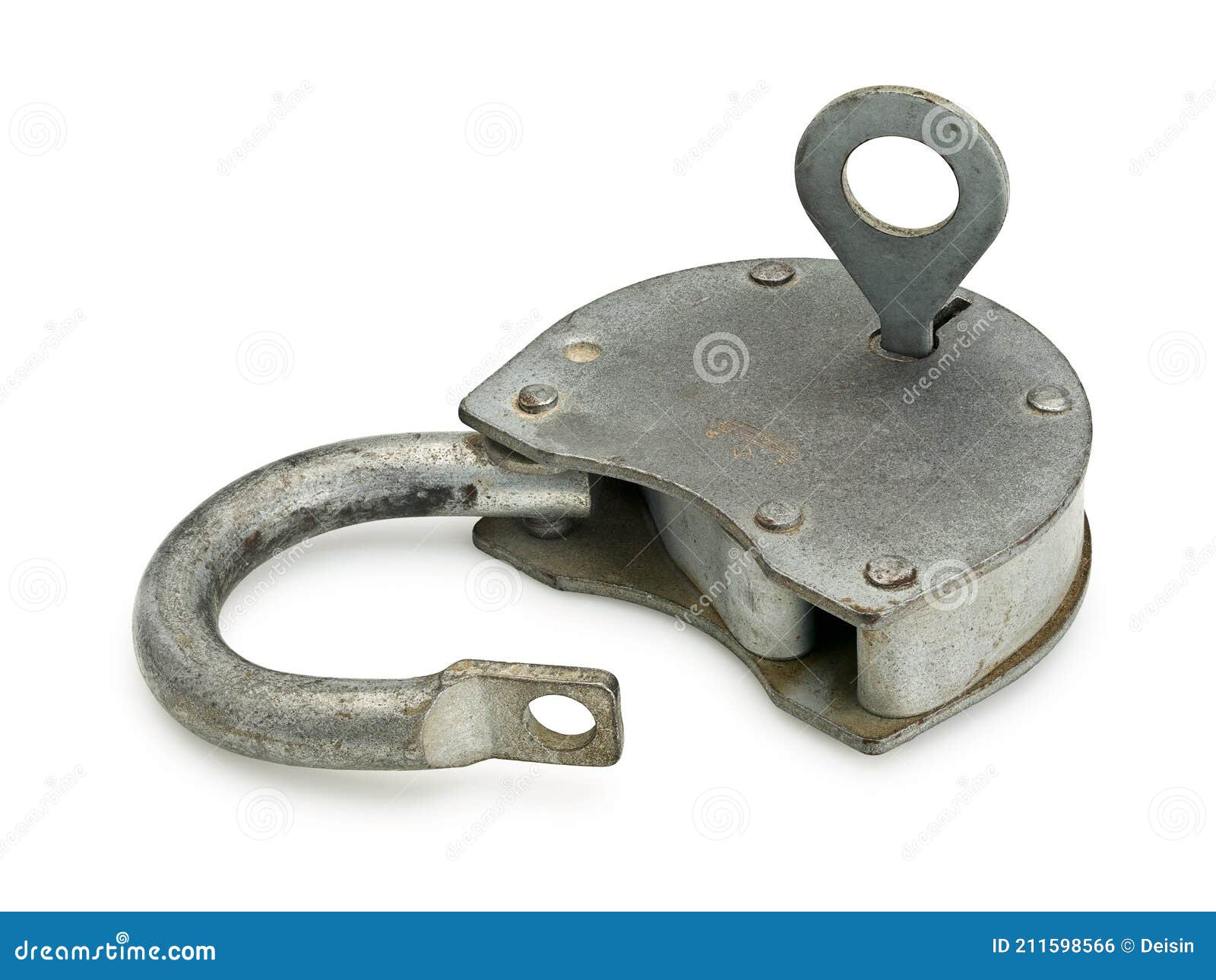 Opened Hinged Lock with Key Lying on Table Stock Photo - Image of ...