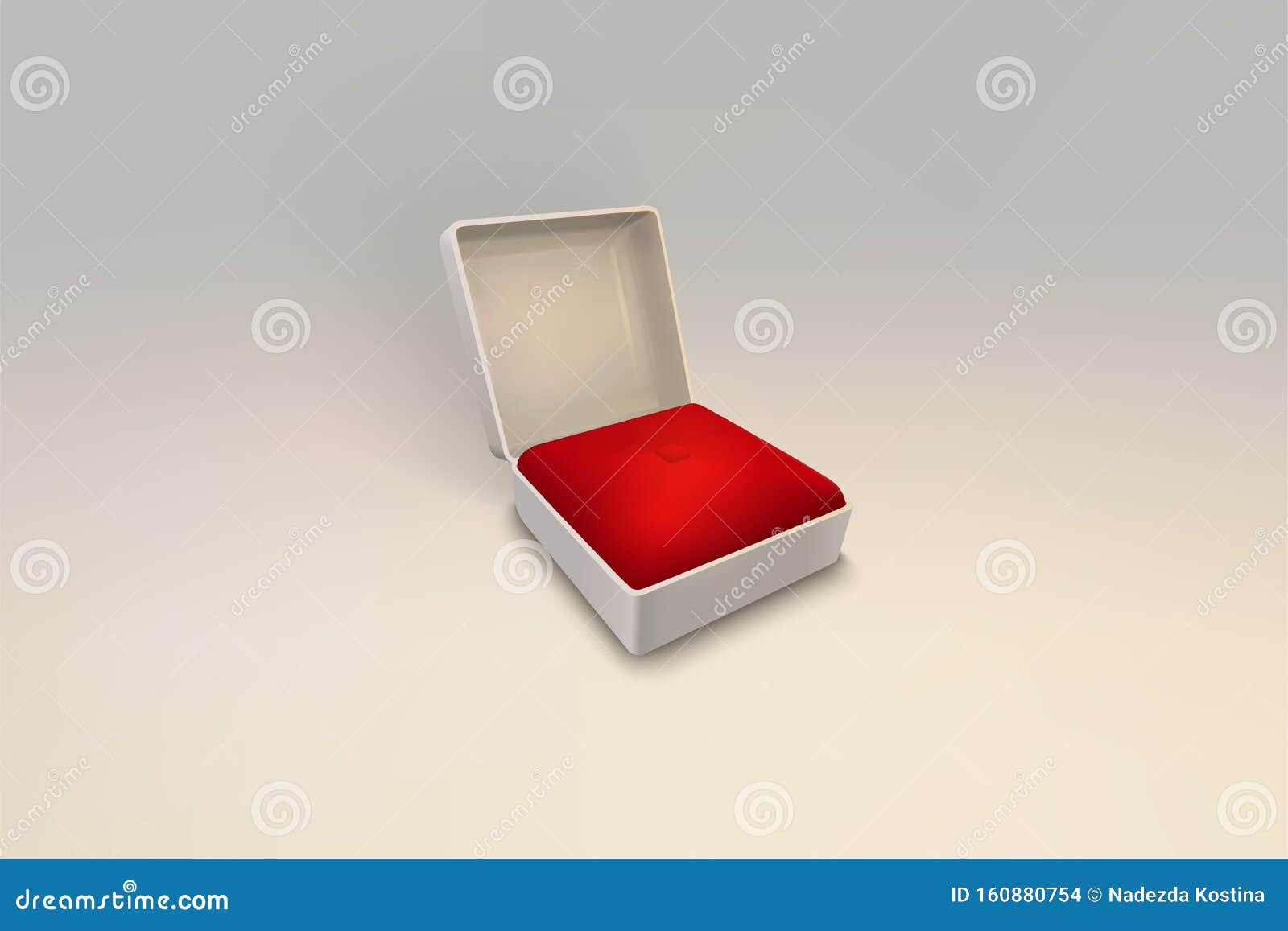 Opened Jewelry Box stock vector. Illustration of package - 160880754
