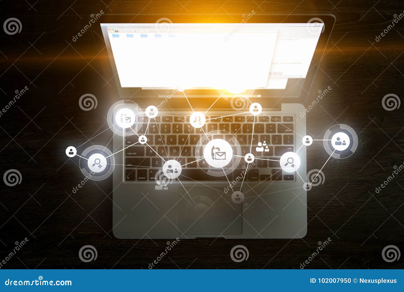 Social Connection and Networking. Mixed Media Stock Photo - Image of ...