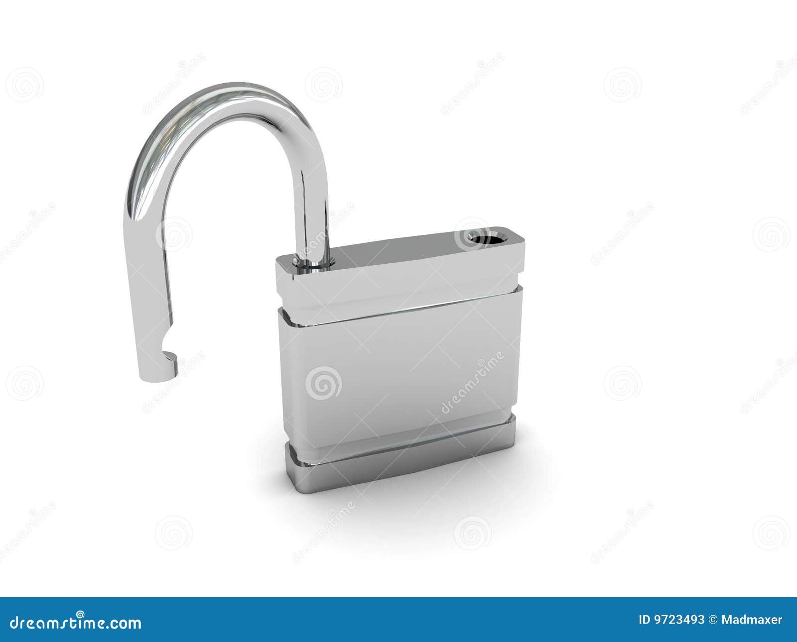 Opened lock stock illustration. Illustration of white - 9723493