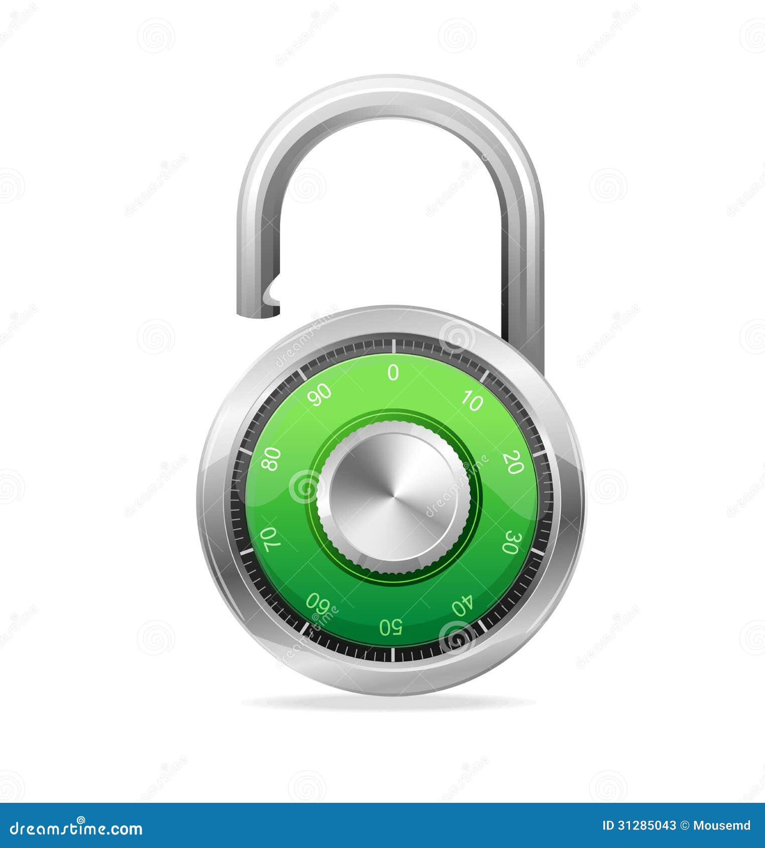 Opened Lock, Security Concept. Vector Padlock Stock Vector ...