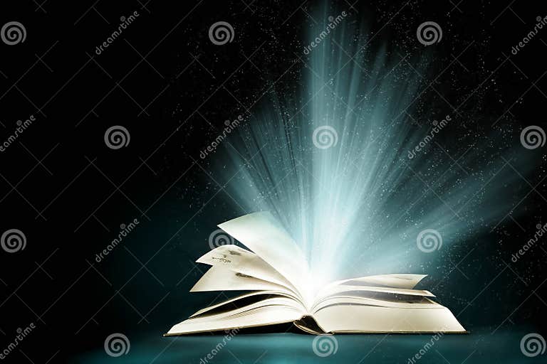 Opened magic book stock photo. Image of magical, science - 8016818
