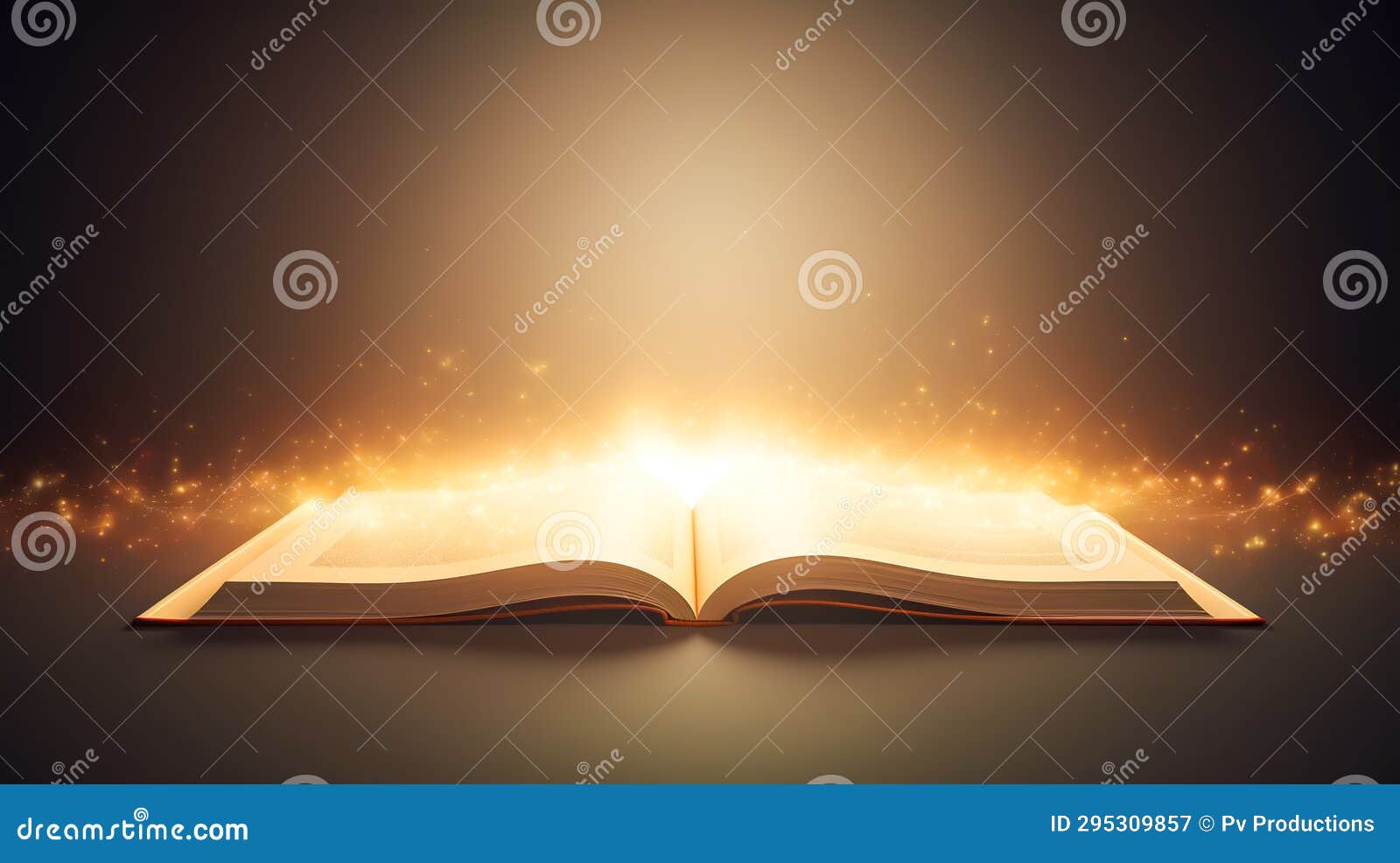Bright Lighting Coming Out of Book, Knowledge is Power, Read More ...
