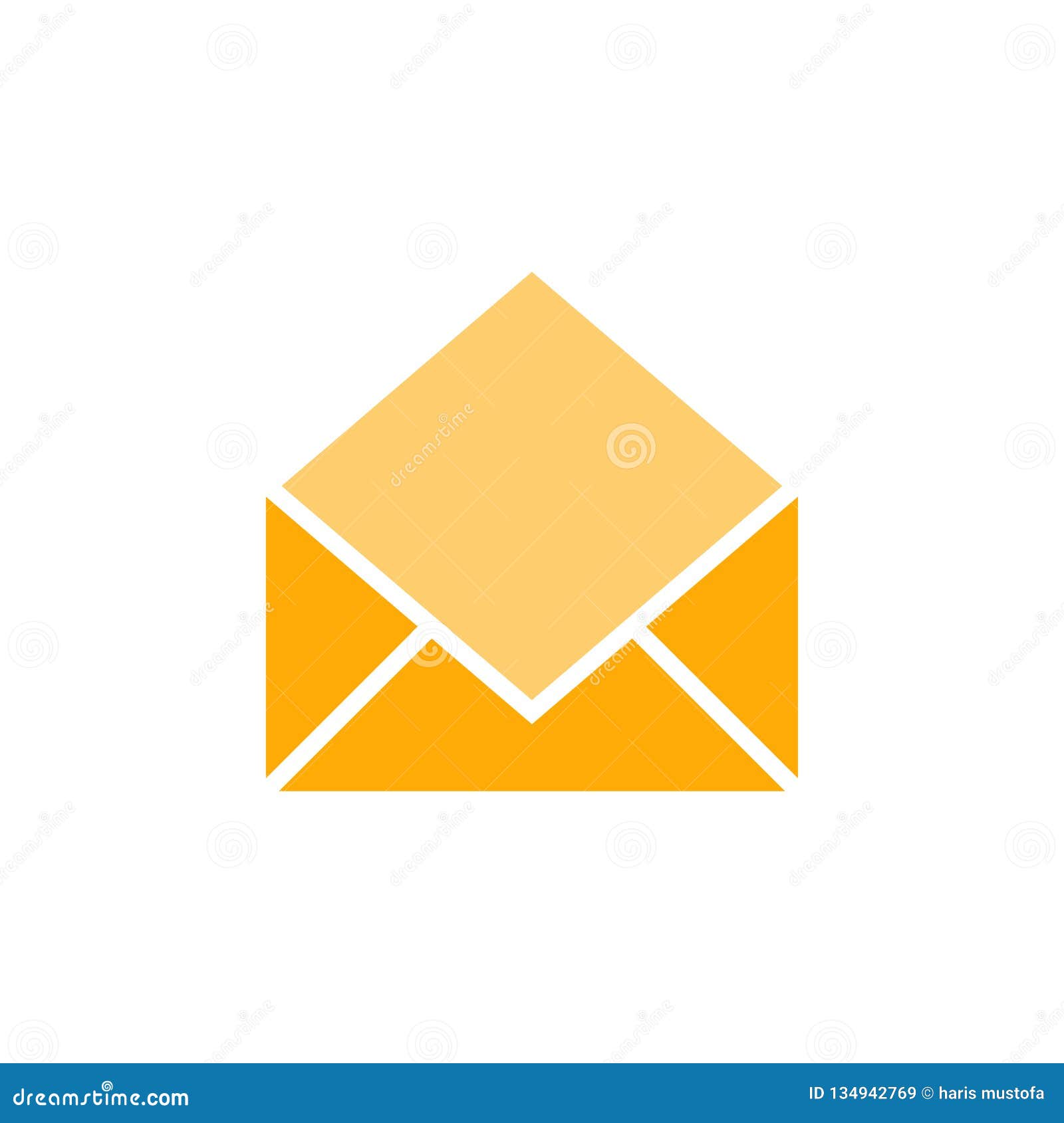 Opened Mail Graphic Icon Design Template Stock Vector - Illustration of ...