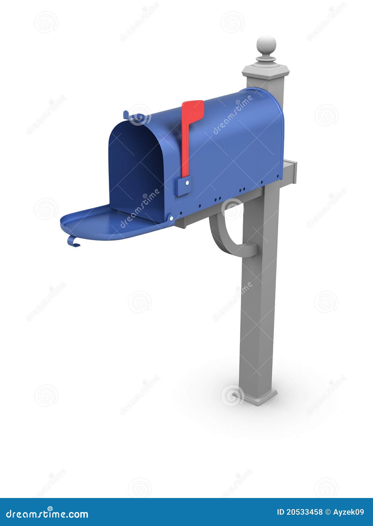 Opened Mailbox stock illustration. Illustration of correspondence ...