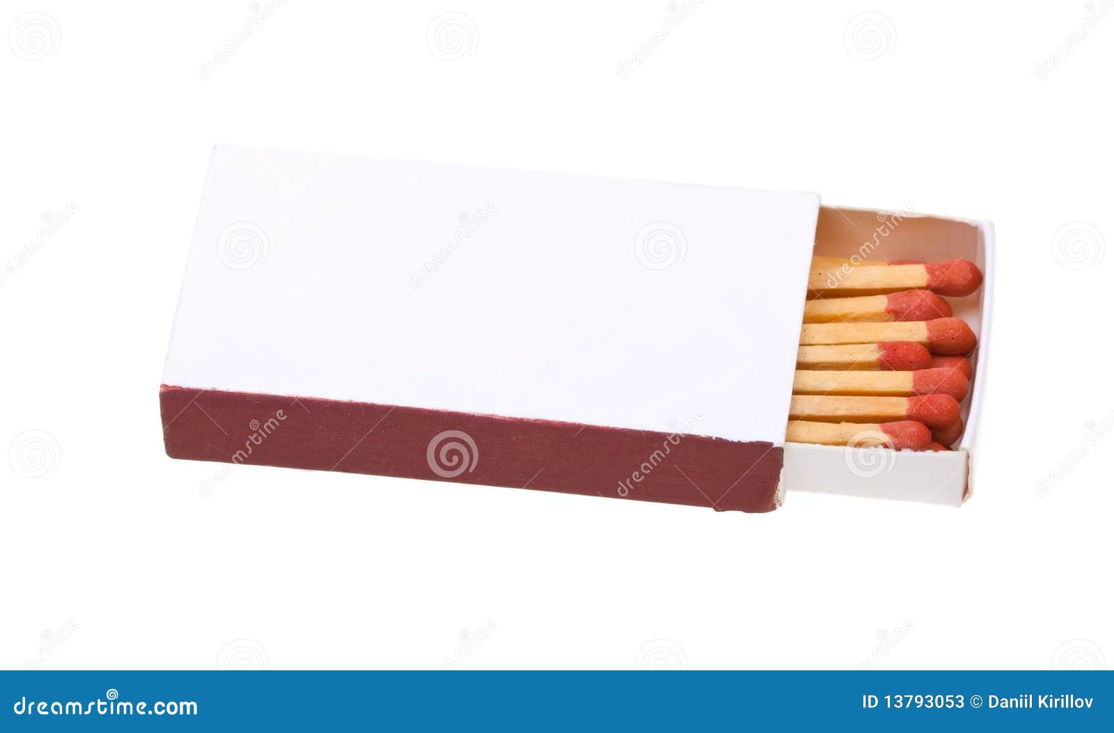 Opened Matchbox Isolated on a White Stock Image - Image of chance, cast ...