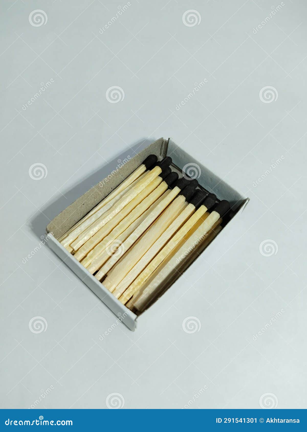 Opened Matches Box Isolated on White Background Stock Image - Image of ...