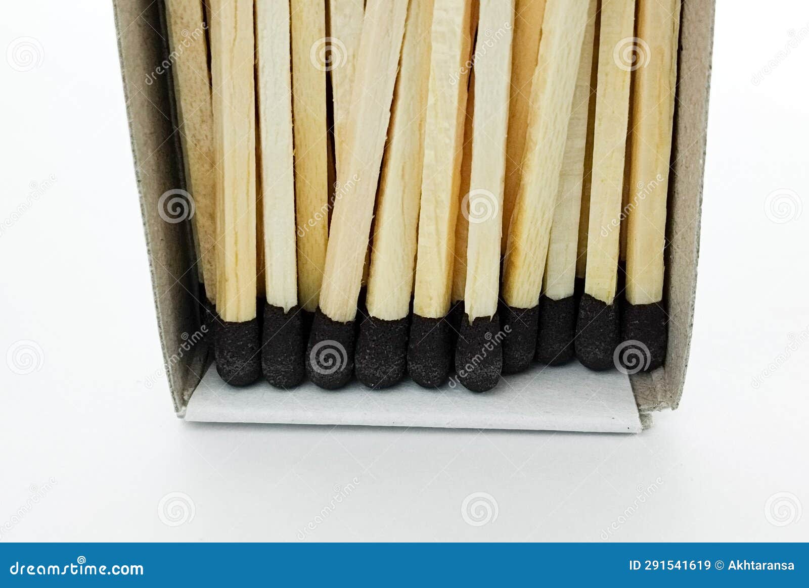 Opened Matches Box Isolated on White Background Stock Image - Image of ...