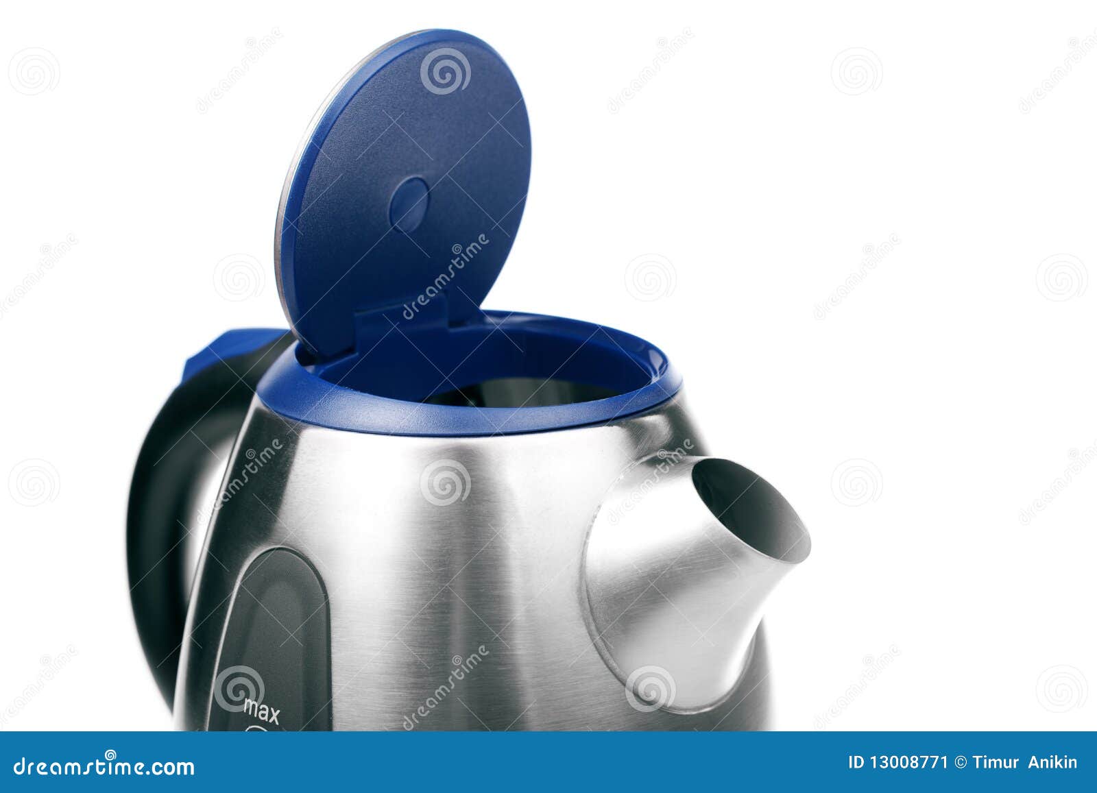 Opened Metal Electric Kettle Stock Image - Image of decoration, modern ...