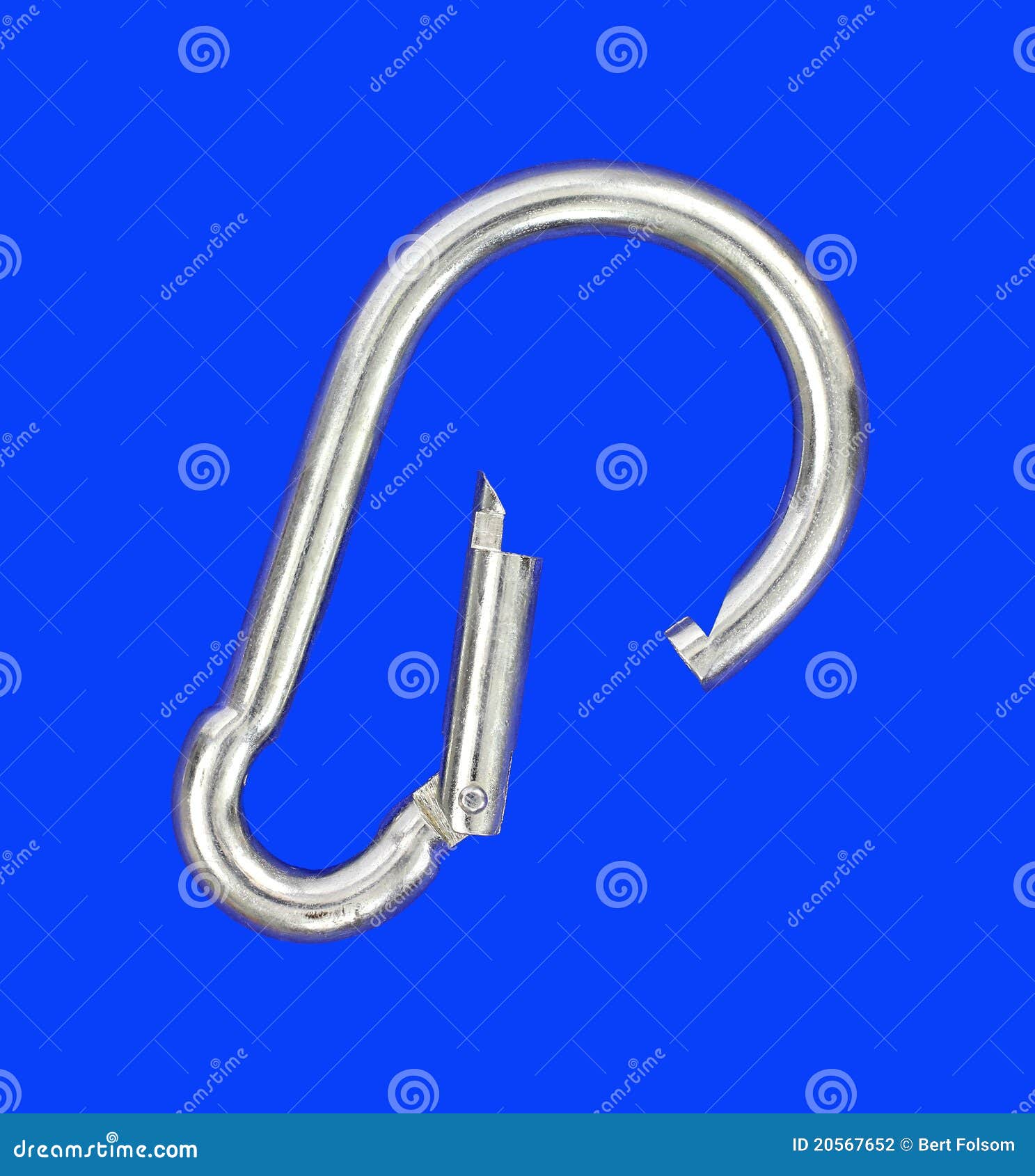 Opened metal shackle stock photo. Image of isolated, strong - 20567652