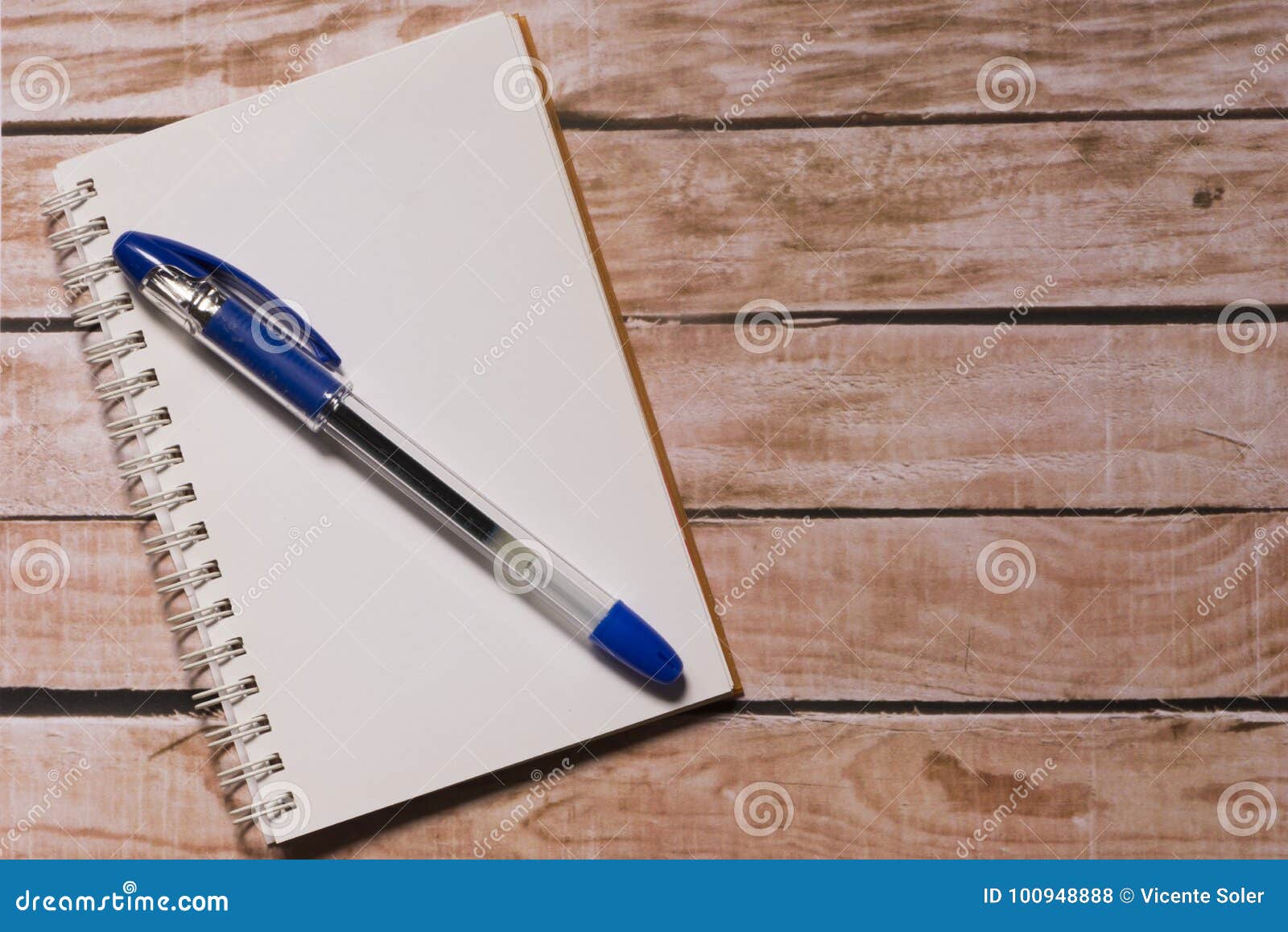 Opened notepad stock photo. Image of page, empty, office - 100948888