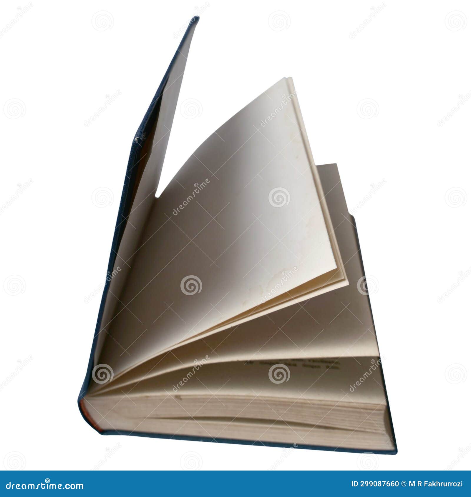 Opened Old Book, Cut Out Isolated Stock Photo - Image of brochure ...