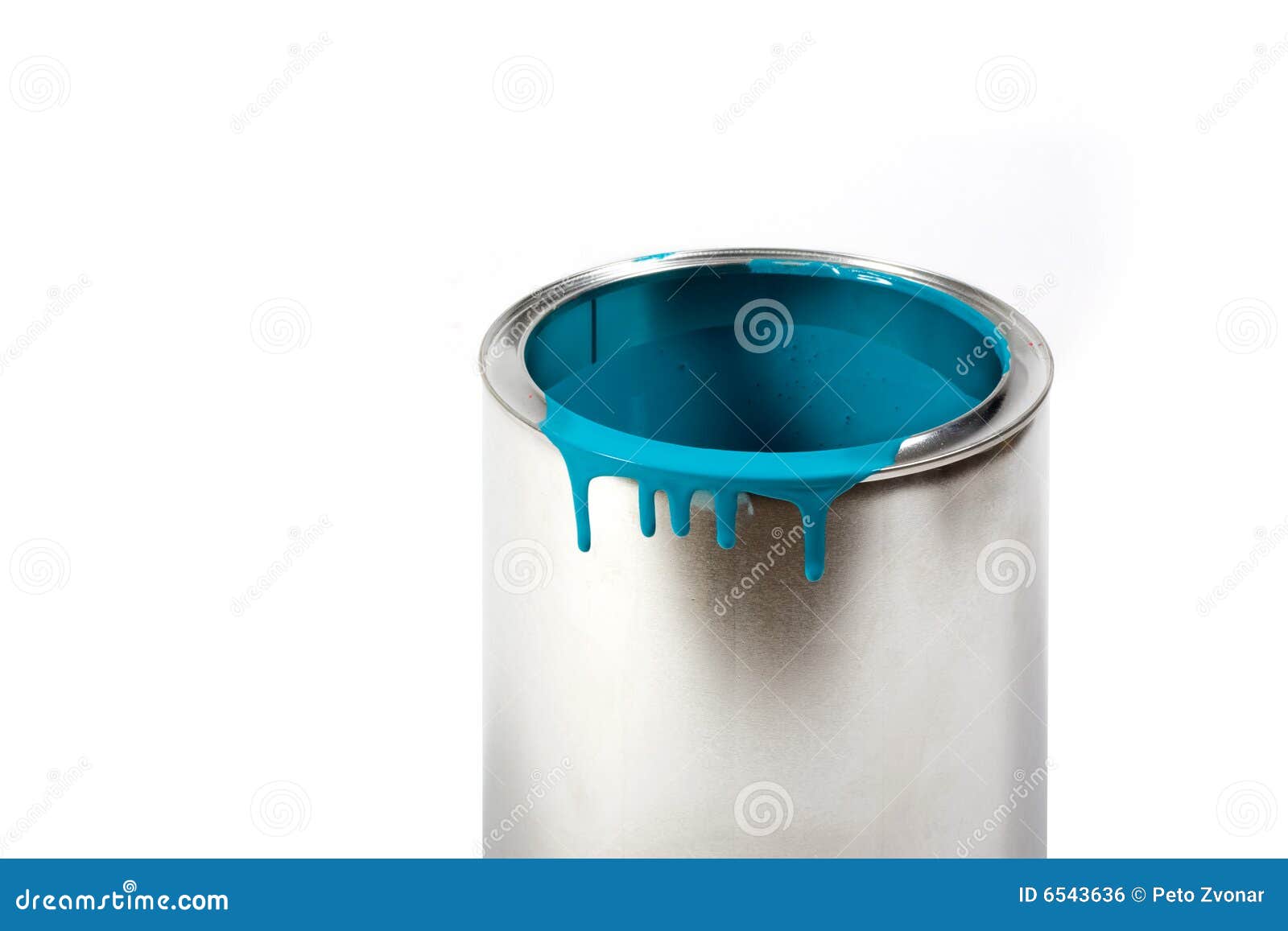 Opened paint bucket stock photo. Image of pigment, stain - 6543636