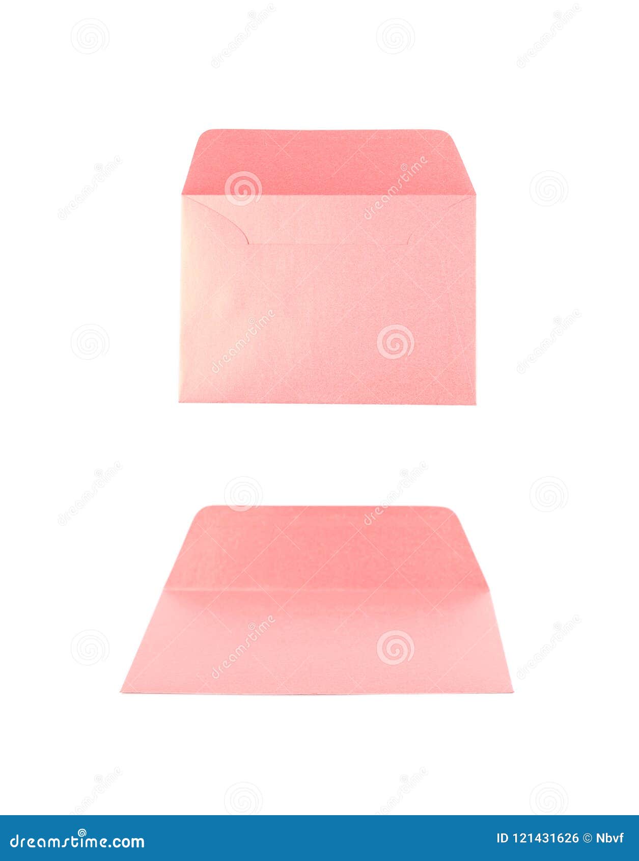 Opened Paper Envelope Isolated Stock Photo - Image of open, detail ...
